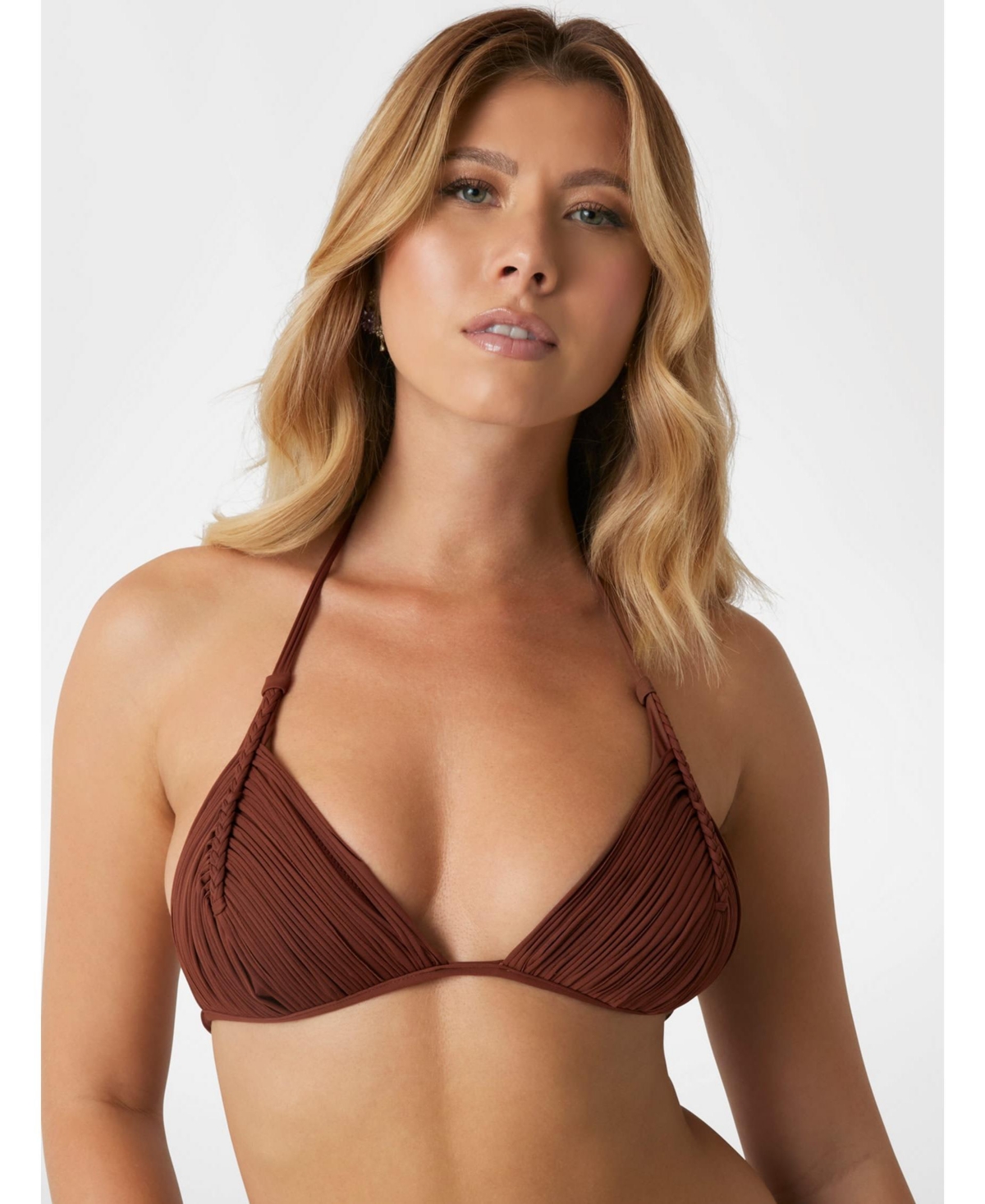 Click here for Guess Womens Braided Triangle Bikini Top - Trunk prices