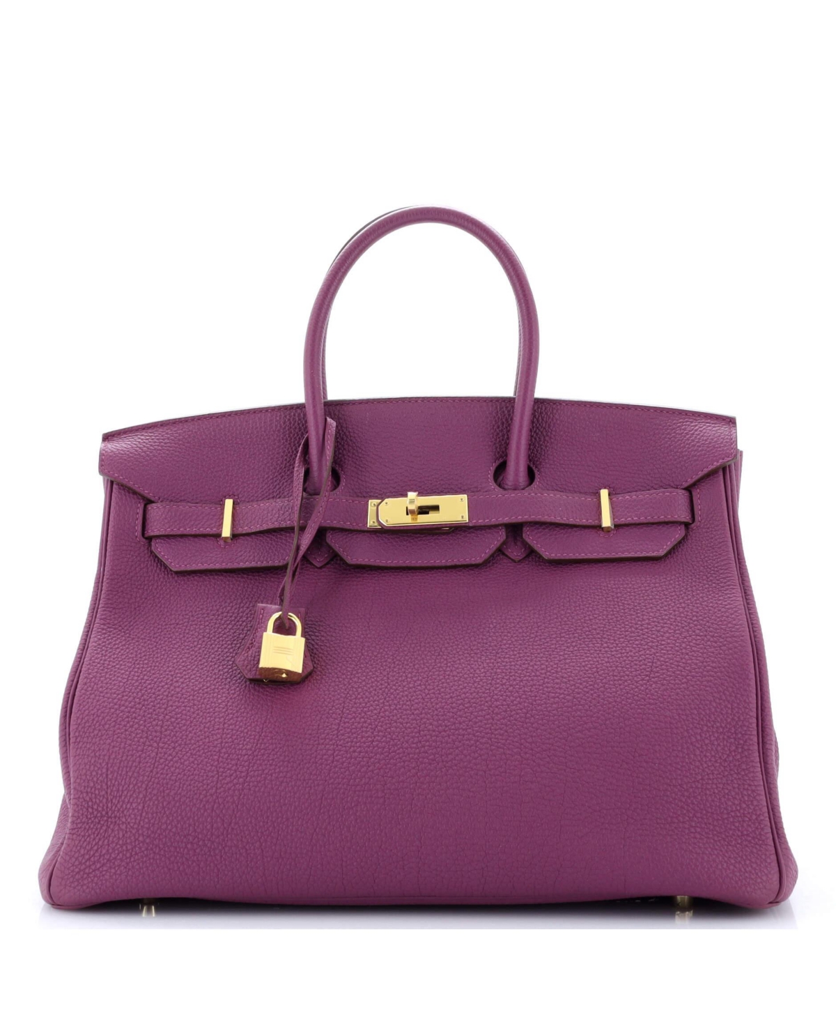 Click here for Pre-Owned Hermes Birkin 35 Handbag Purple Togo wit... prices
