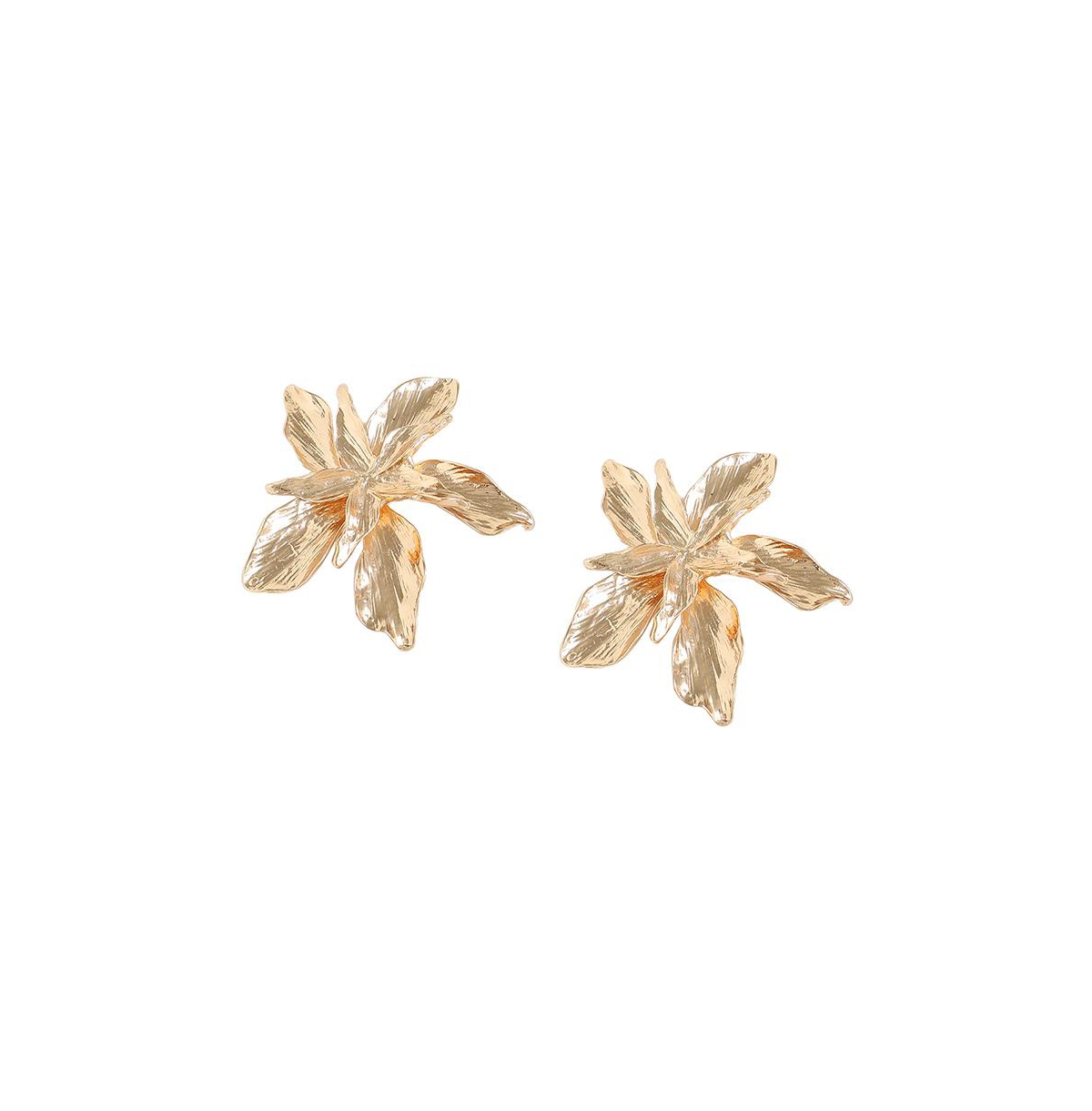 Click here for Sohi Withered-Flora Studs Earrings - Gold prices