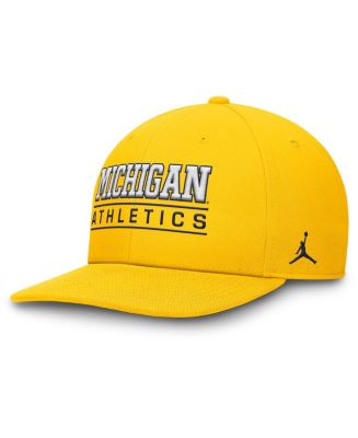 Jordan Men's Maize Michigan Wolverines Athletics Pro Adjustable Hat ...