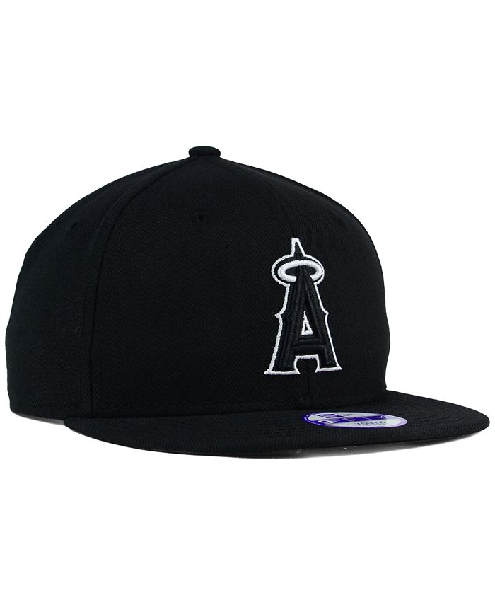 New Era Kids' Los Angeles Angels of Anaheim Black White 9FIFTY Snapback ...