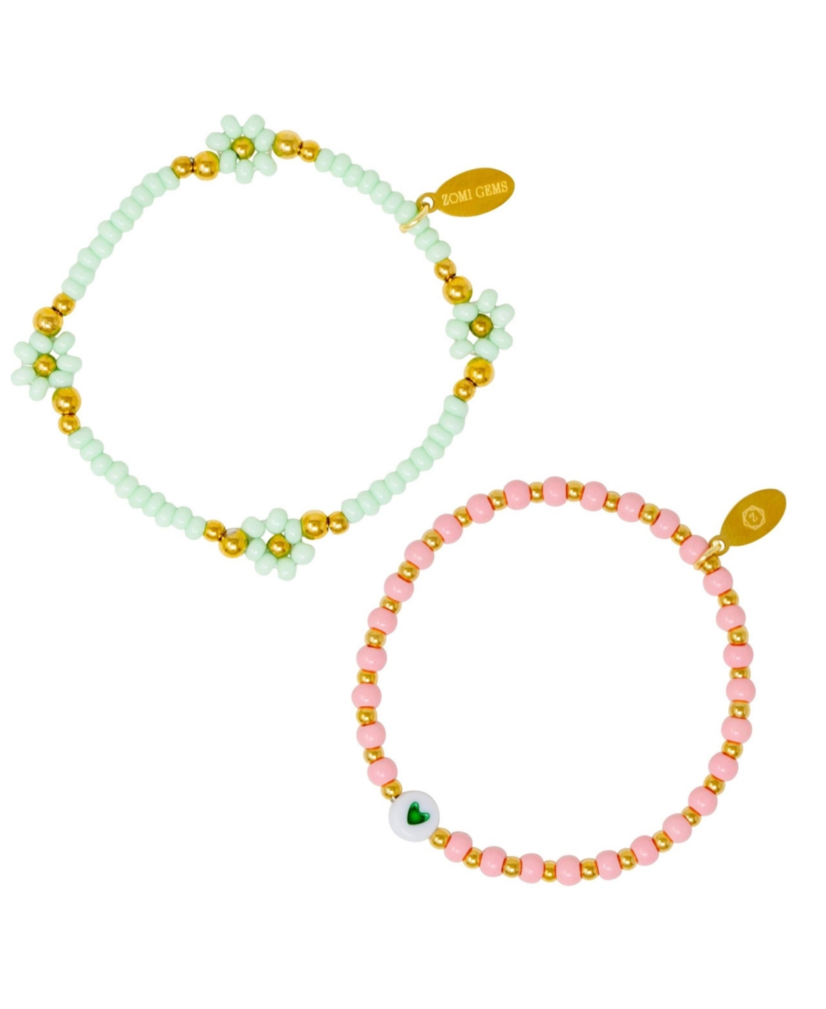 Click here for Zomi Gems Girls Tiny Daisies Stretchy Bead Bracele... prices