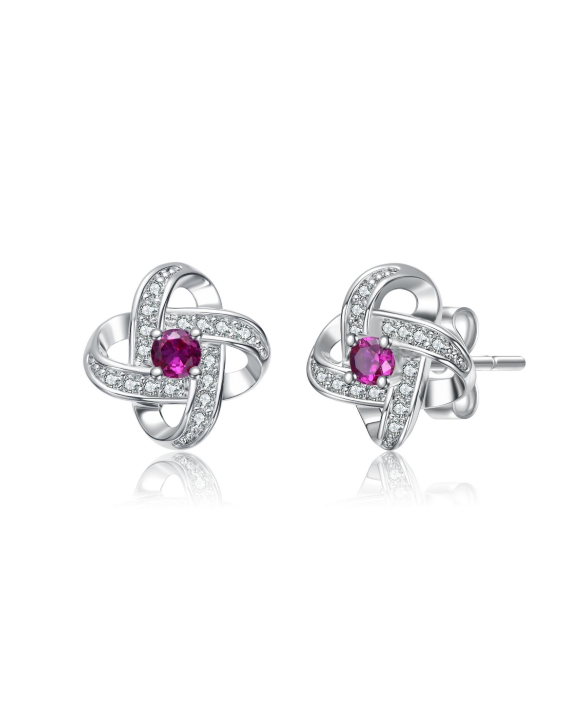Click here for White Gold Plating with Colored Cubic Zirconia Swi... prices