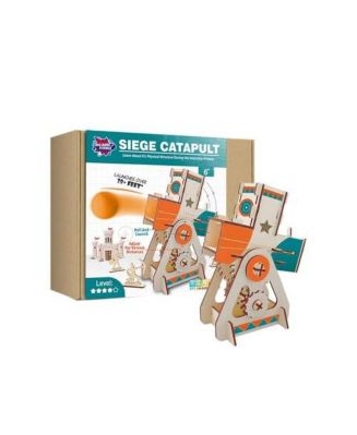 LIVEVIE Wooden Siege Catapult Kit for Kids – STEM Learning Toy for ...