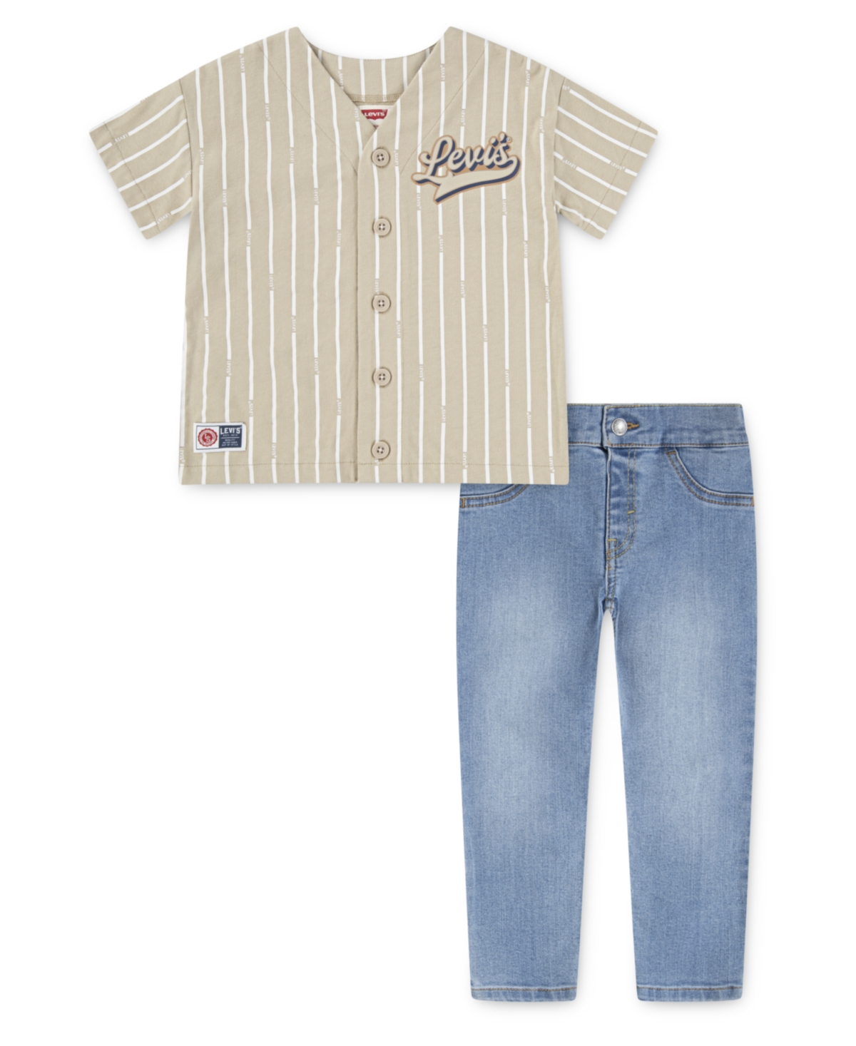 Click here for Levis Little Boys 2-Piece Baseball T-Shirt and Jea... prices