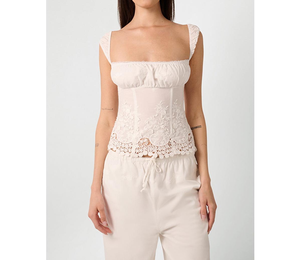 Click here for WeWoreWhat Womens Wide Strap Ruched Cup Corset - I... prices