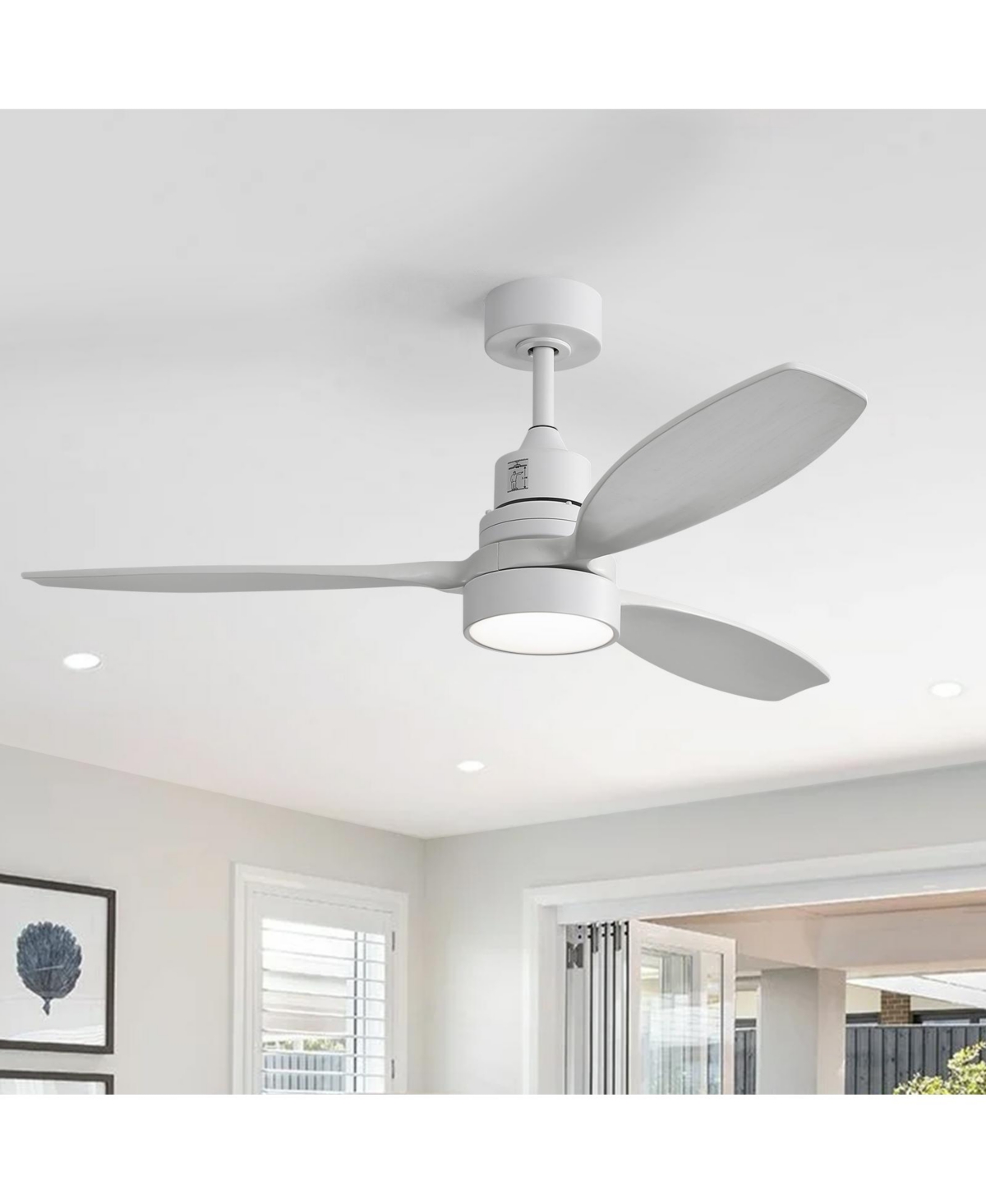 Click here for 52 Modern 3 Solid Wood Blade Tri color Ceiling Fan... prices