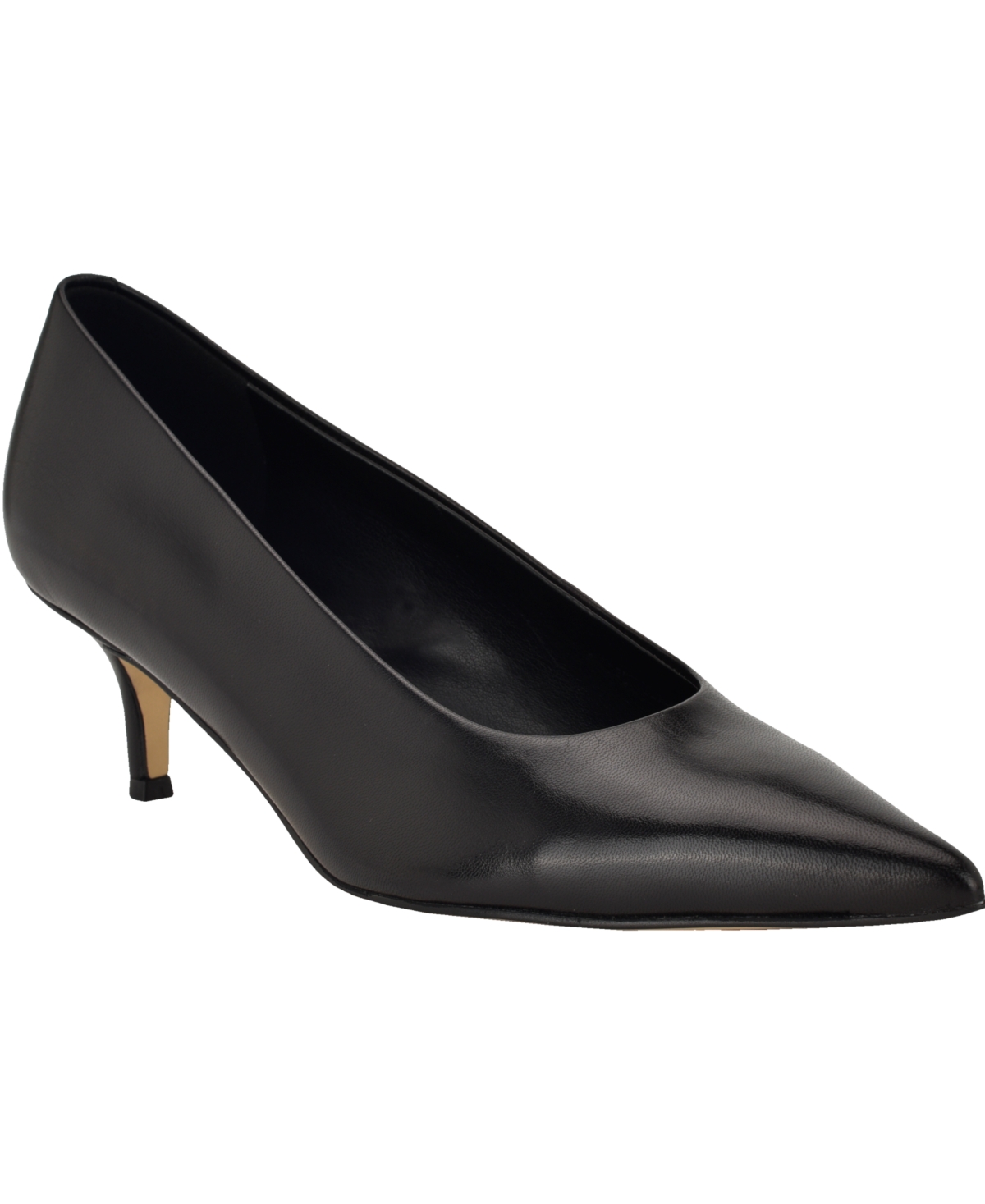 Click here for Calvin Klein Womens Voneta Kitten Heel Pumps - Bla... prices