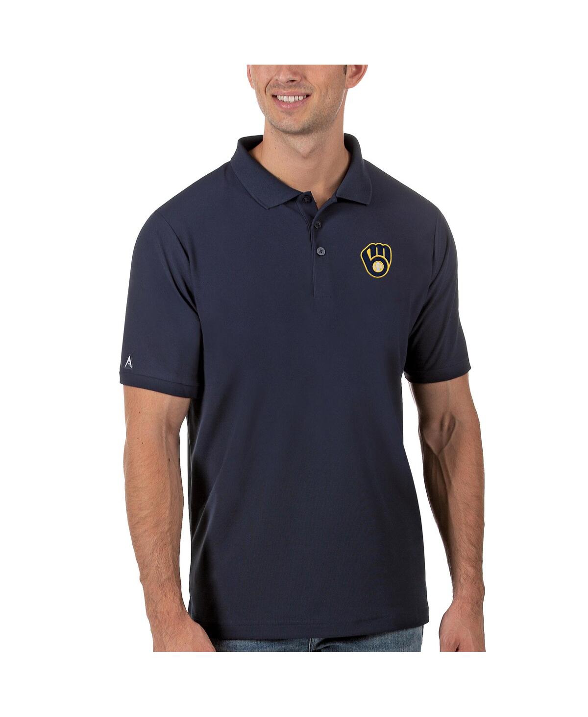 Click here for Antigua Mens Navy Milwaukee Brewers Legacy Pique P... prices