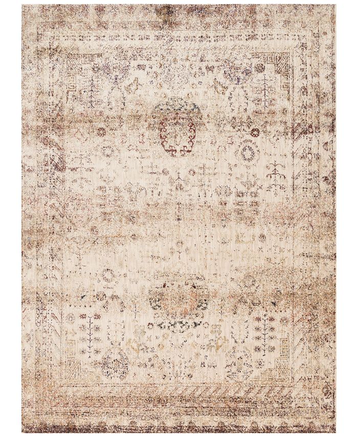 Loloi Anastasia AF-01 Ivory/Multi 2'7" x 4' Area Rug - Macy's