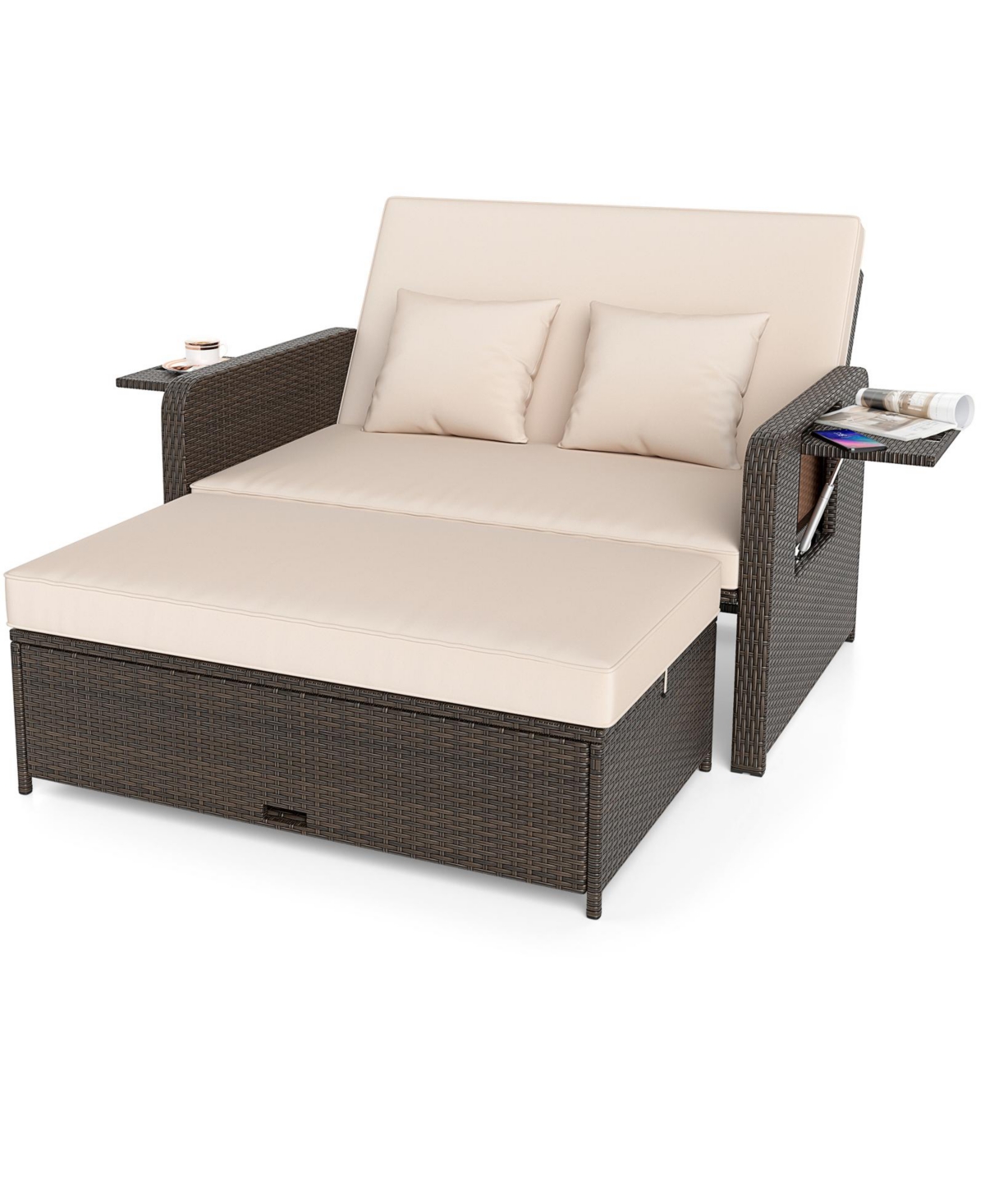 Click here for Modular Outdoor Adjustable Daybed Set with Plush C... prices