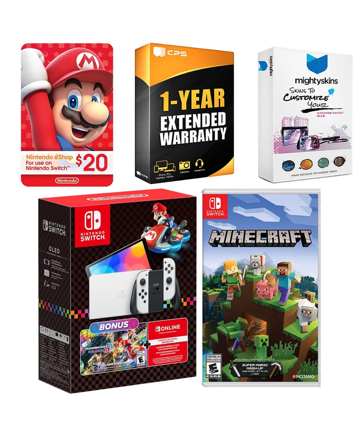 Click here for Nintendo Switch Oled Console Mario Kart 8 Bundle w... prices