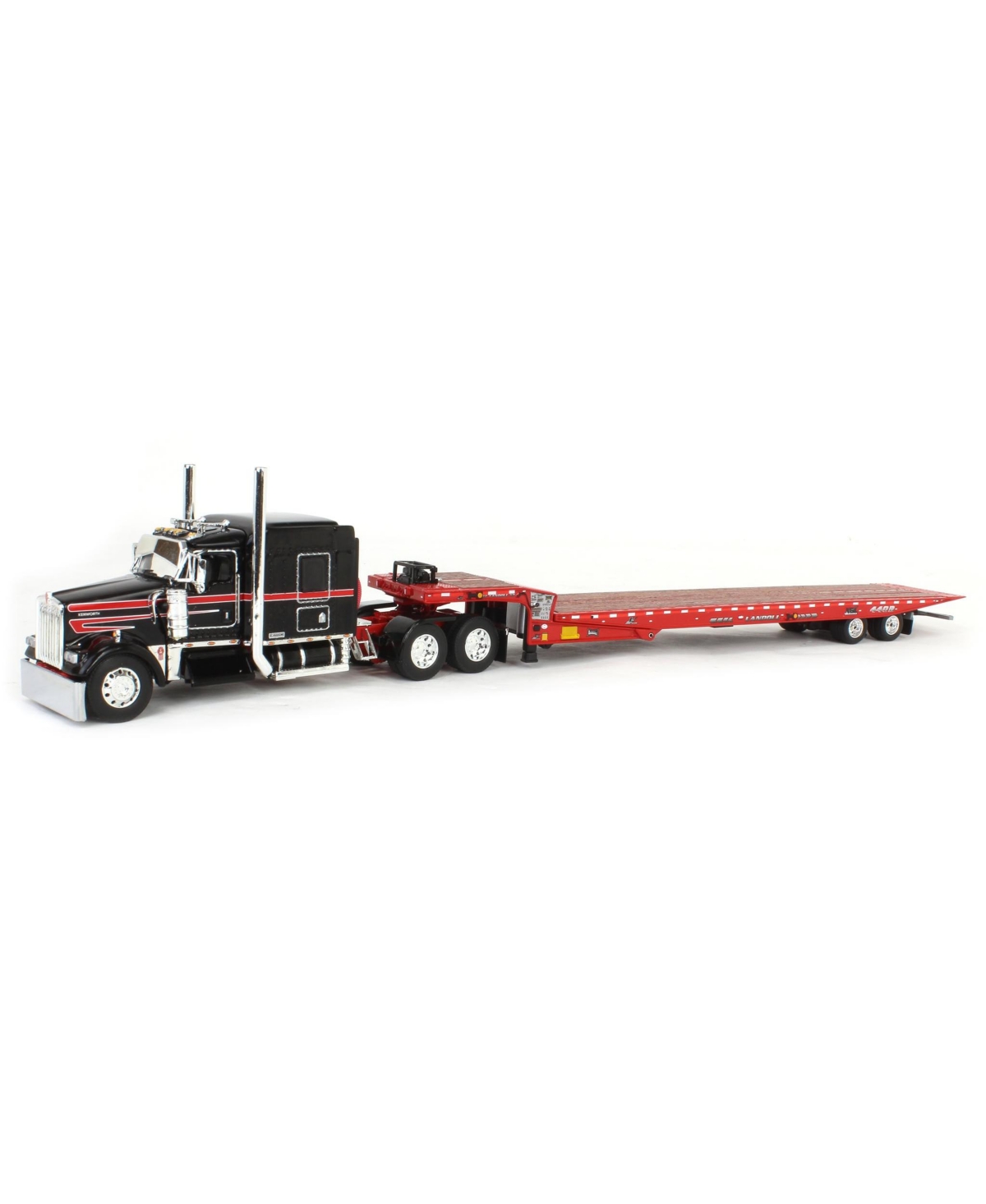 Click here for 1/64 Viper Red Black Kenworth W900L with Landoll 4... prices