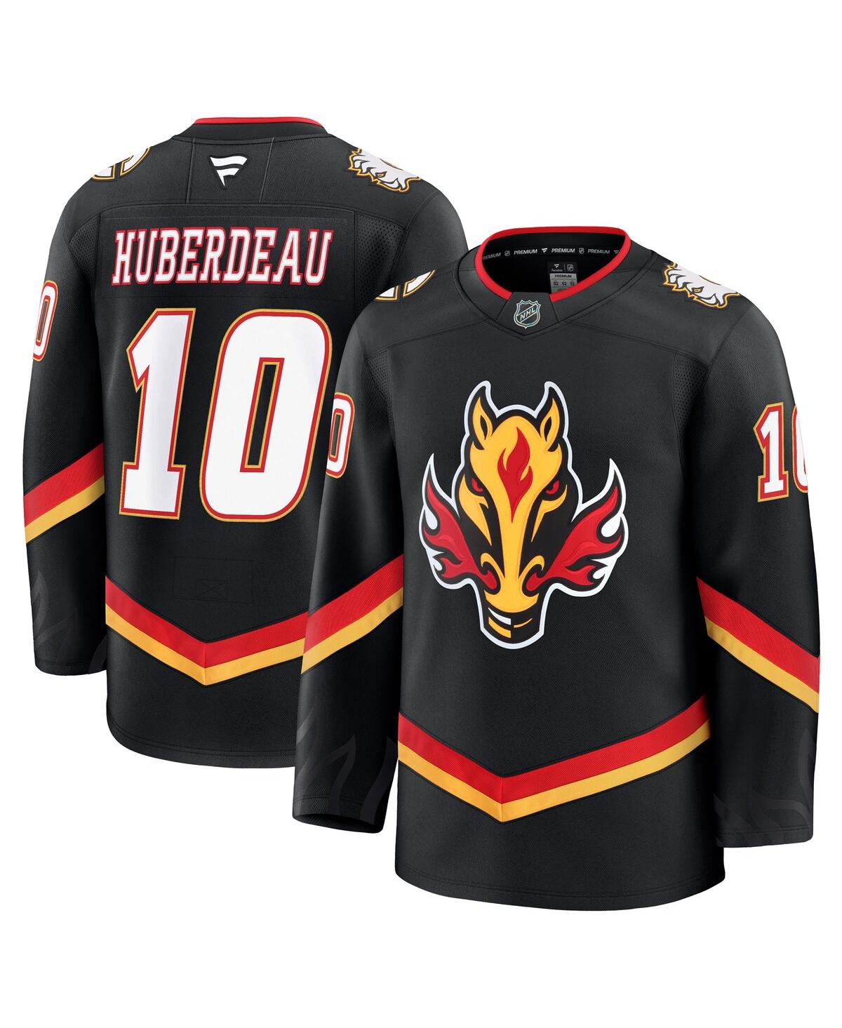Click here for Fanatics Mens Jonathan Huberdeau Black Calgary Fla... prices