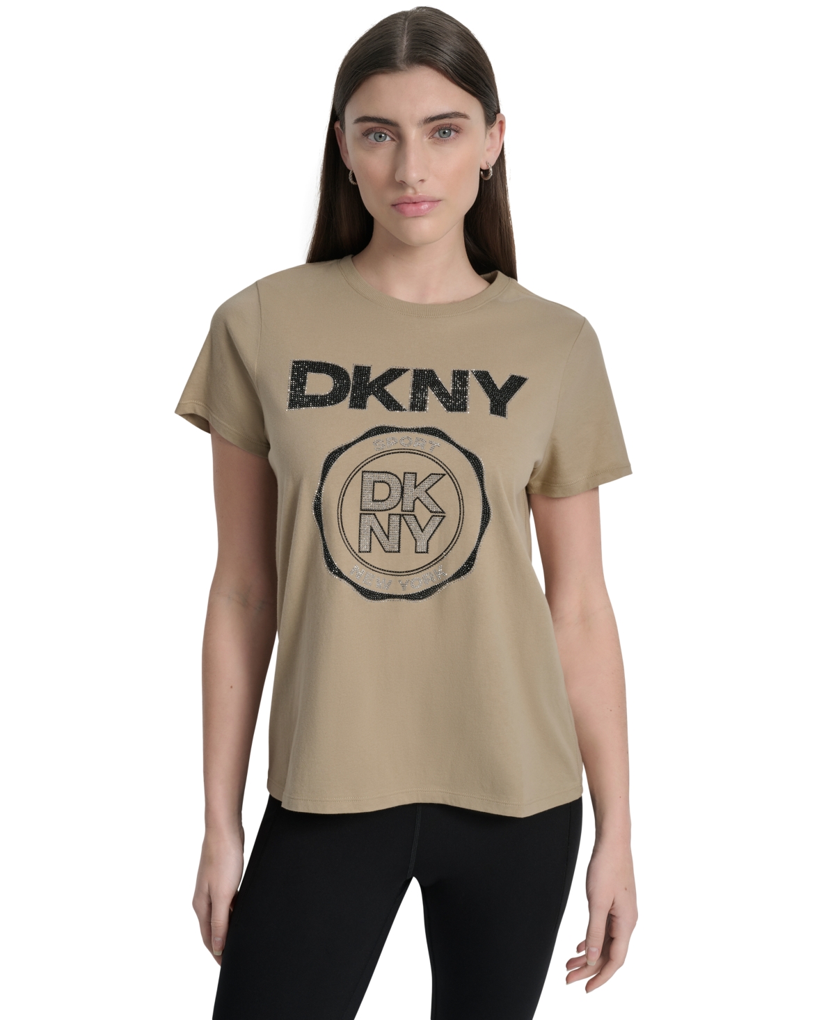 Click here for Dkny Sport Womens Medallion Logo Crewneck T-Shirt... prices