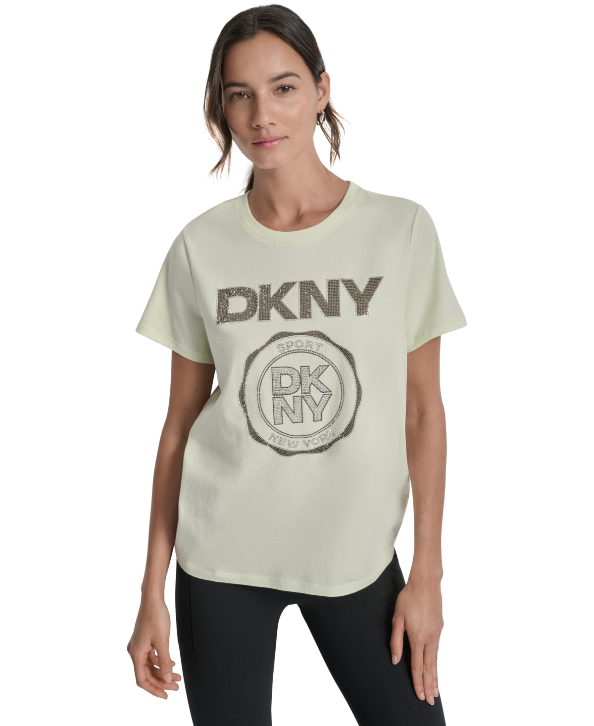 Click here for Dkny Sport Womens Medallion Logo Crewneck T-Shirt... prices