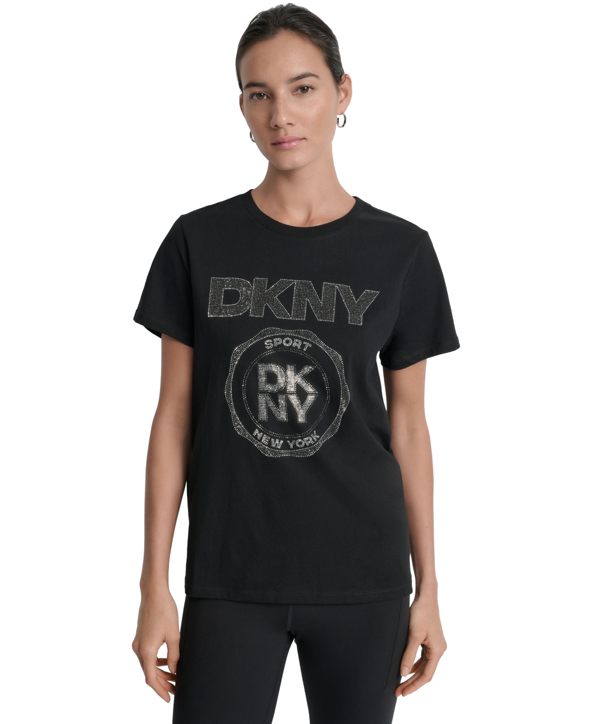 Click here for Dkny Sport Womens Medallion Logo Crewneck T-Shirt... prices