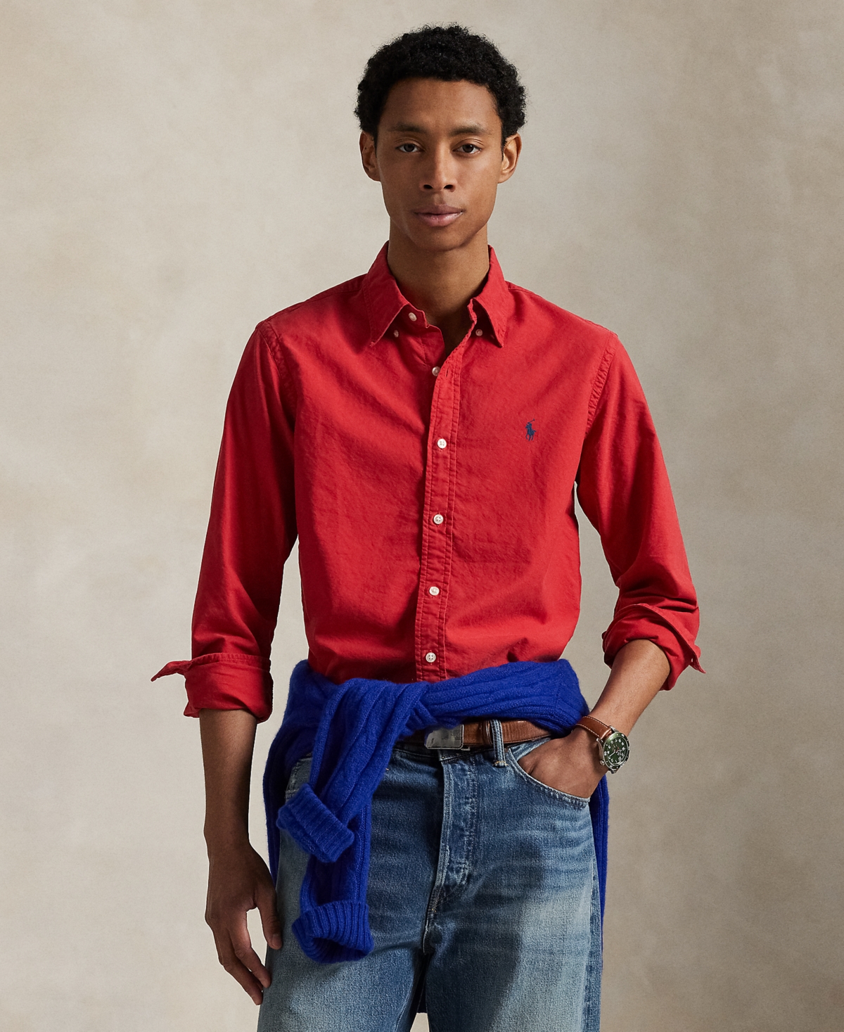 Click here for Polo Ralph Lauren Mens Garment-Dyed Oxford Shirt -... prices