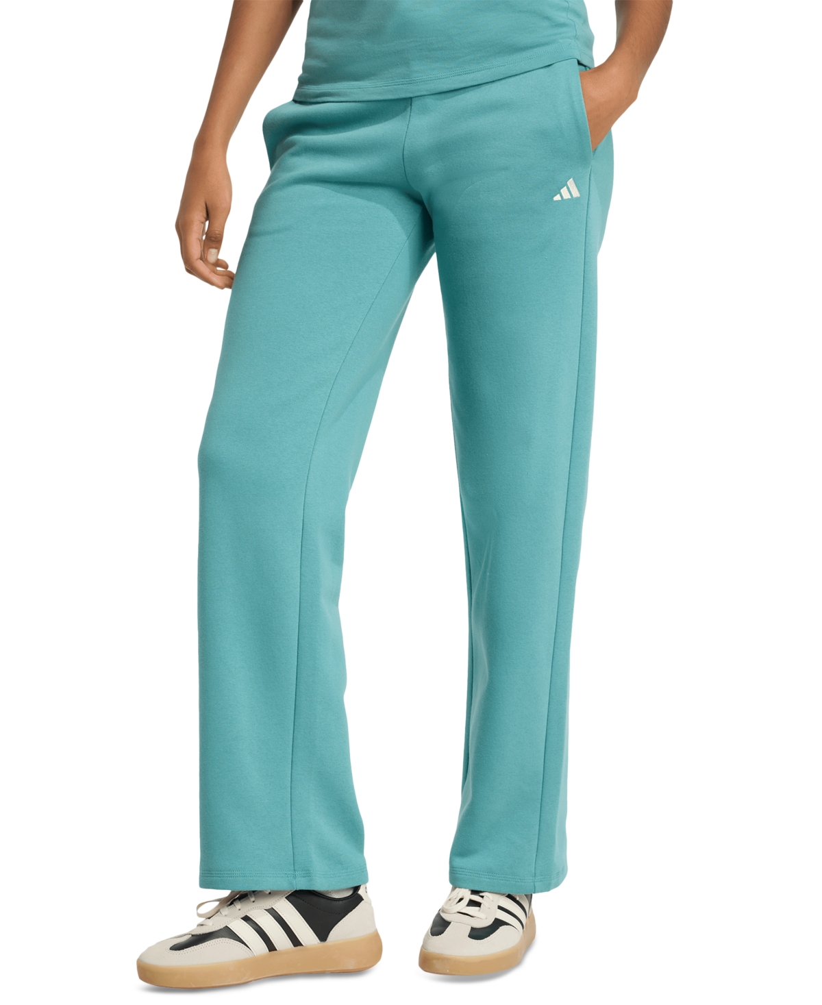 Click here for adidas Womens Essentials Feel Cozy Mid-Rise Open-H... prices
