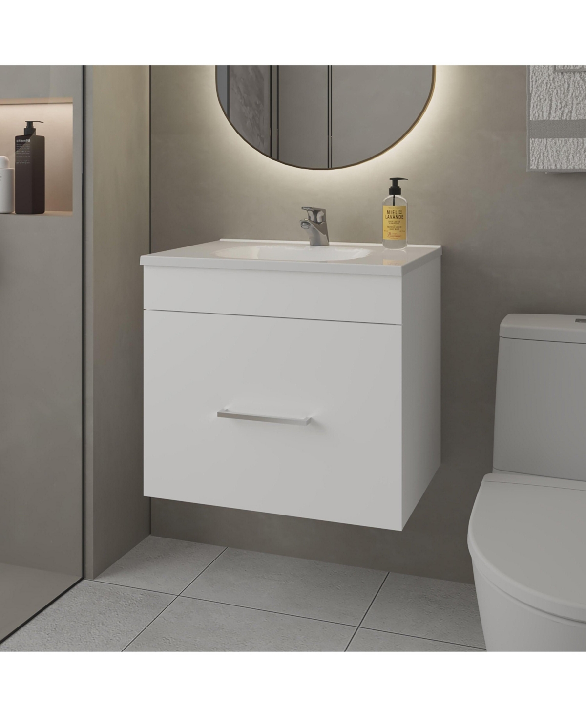 Click here for Story Floating Bathroom Vanity Set with Sink  One... prices