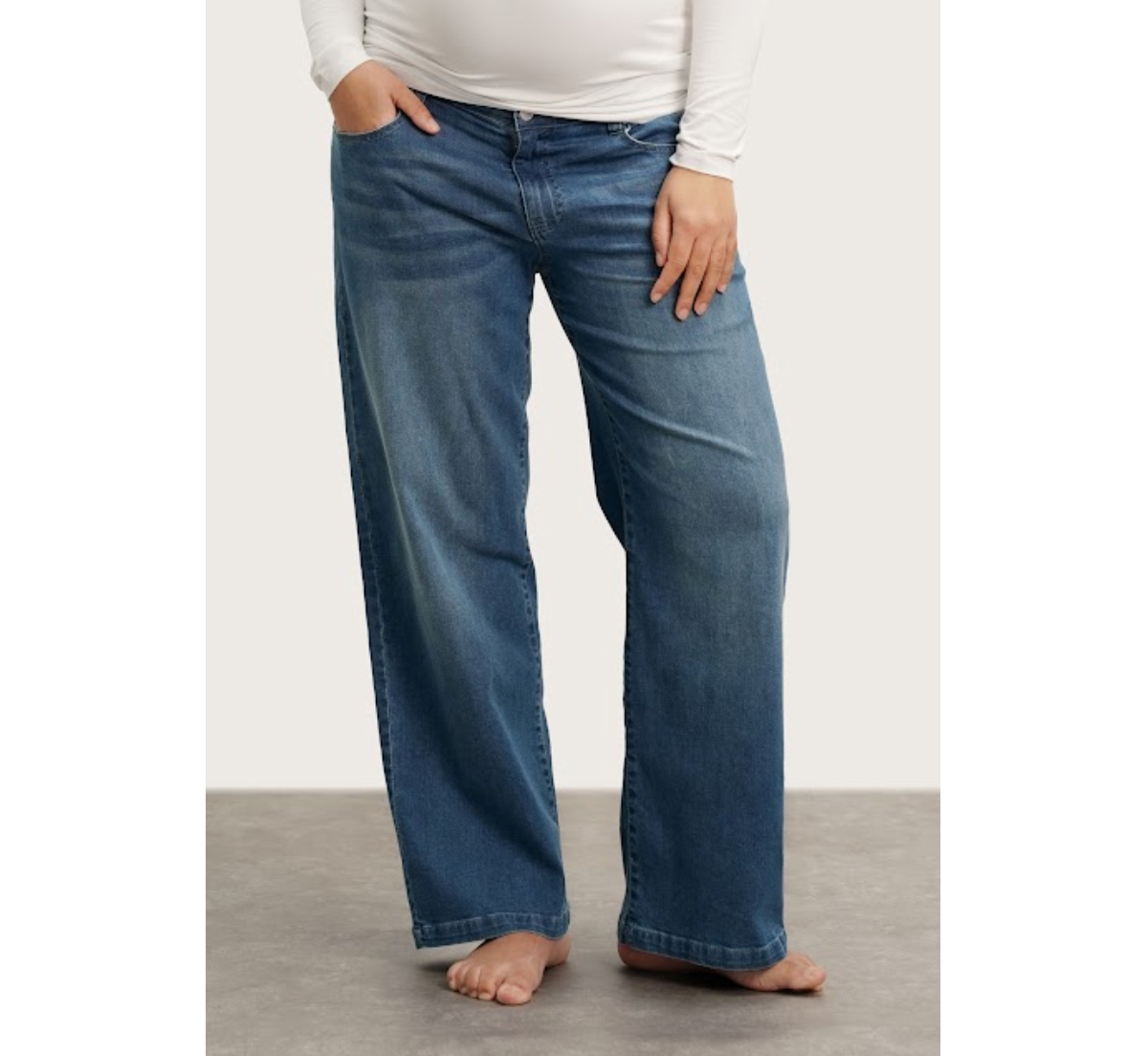 Click here for Nom Maternity Maternity Slouch Under the Belly Den... prices
