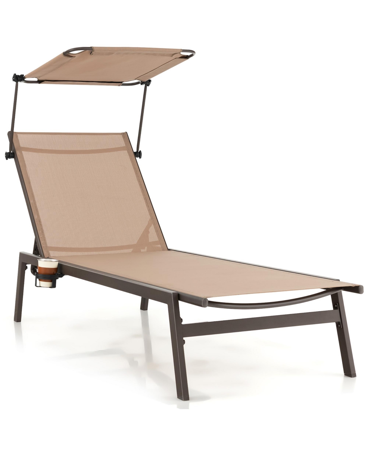 Click here for Gymax 6-Position Recliner Lounge Outdoor Adjustabl... prices