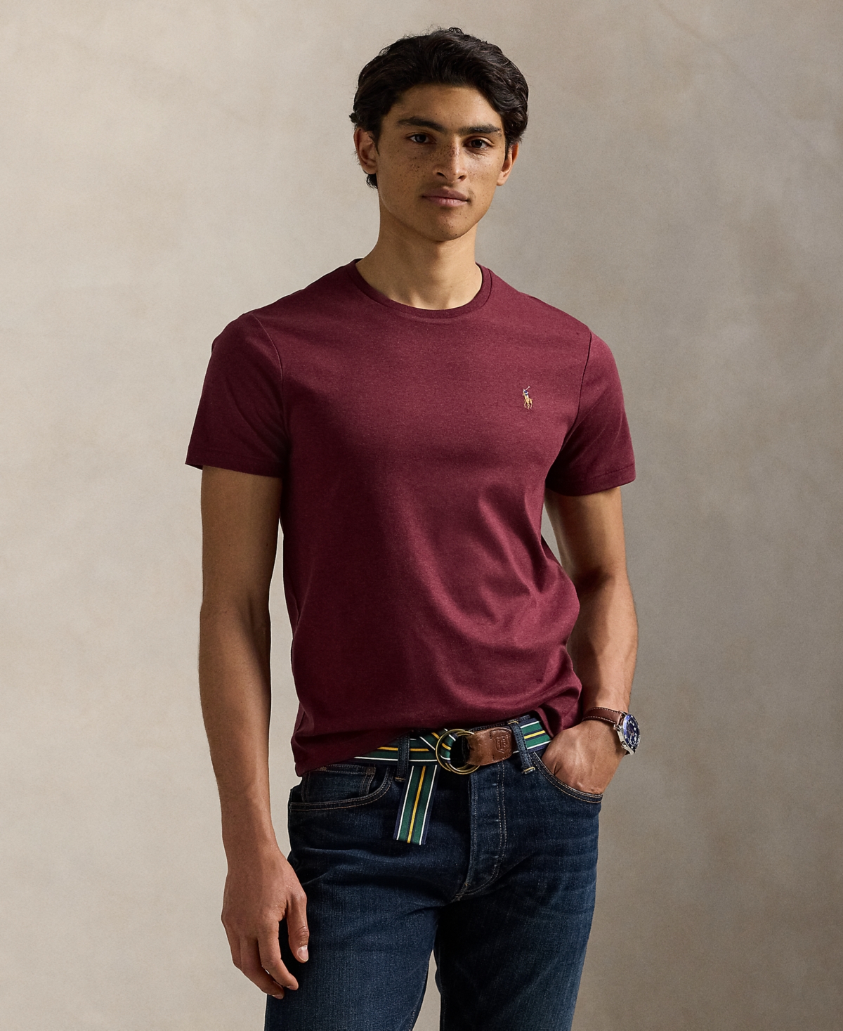 Click here for Polo Ralph Lauren Mens Custom Slim Fit Soft Cotton... prices