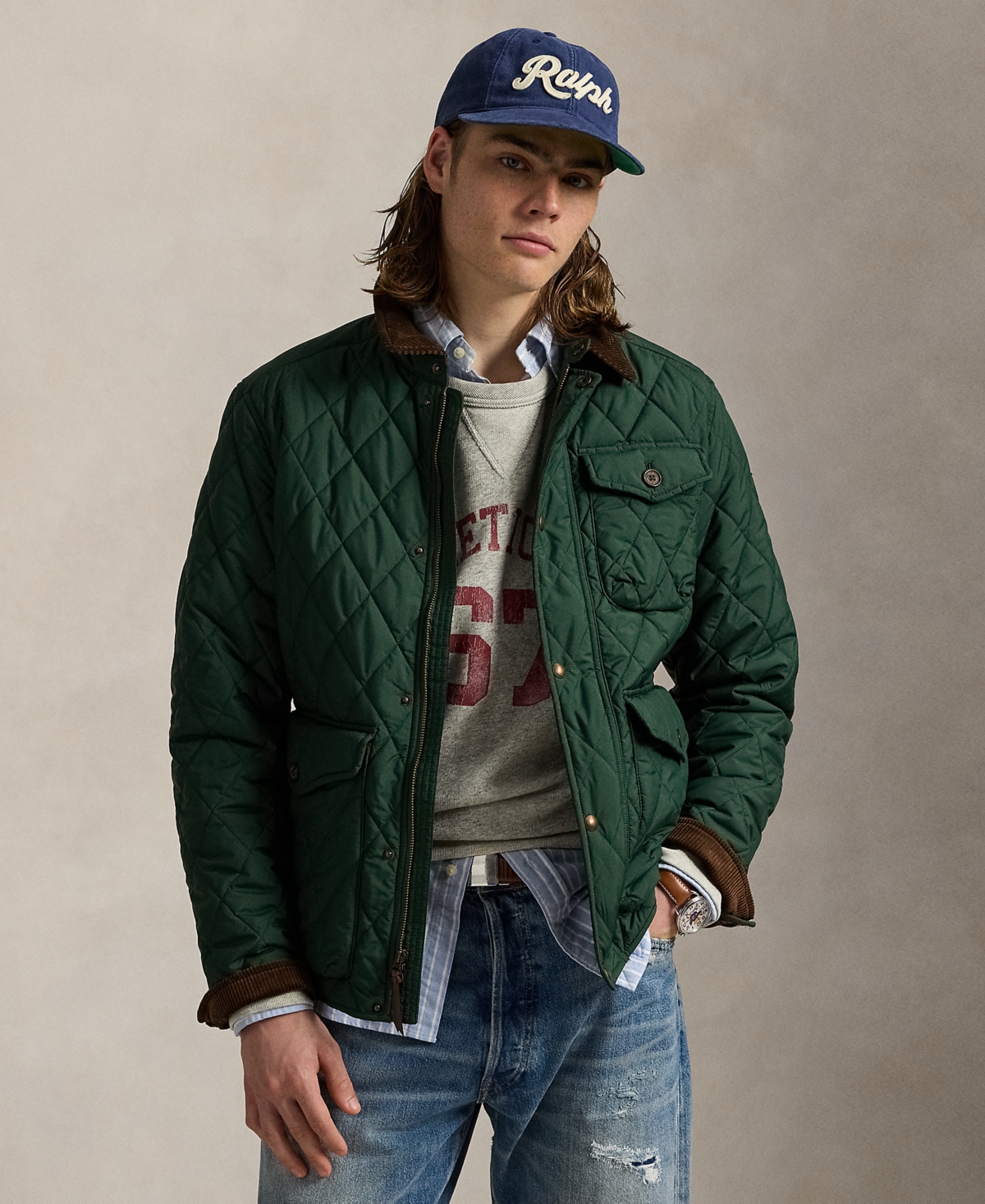 Click here for Polo Ralph Lauren Mens Water-Repellent Quilted Jac... prices