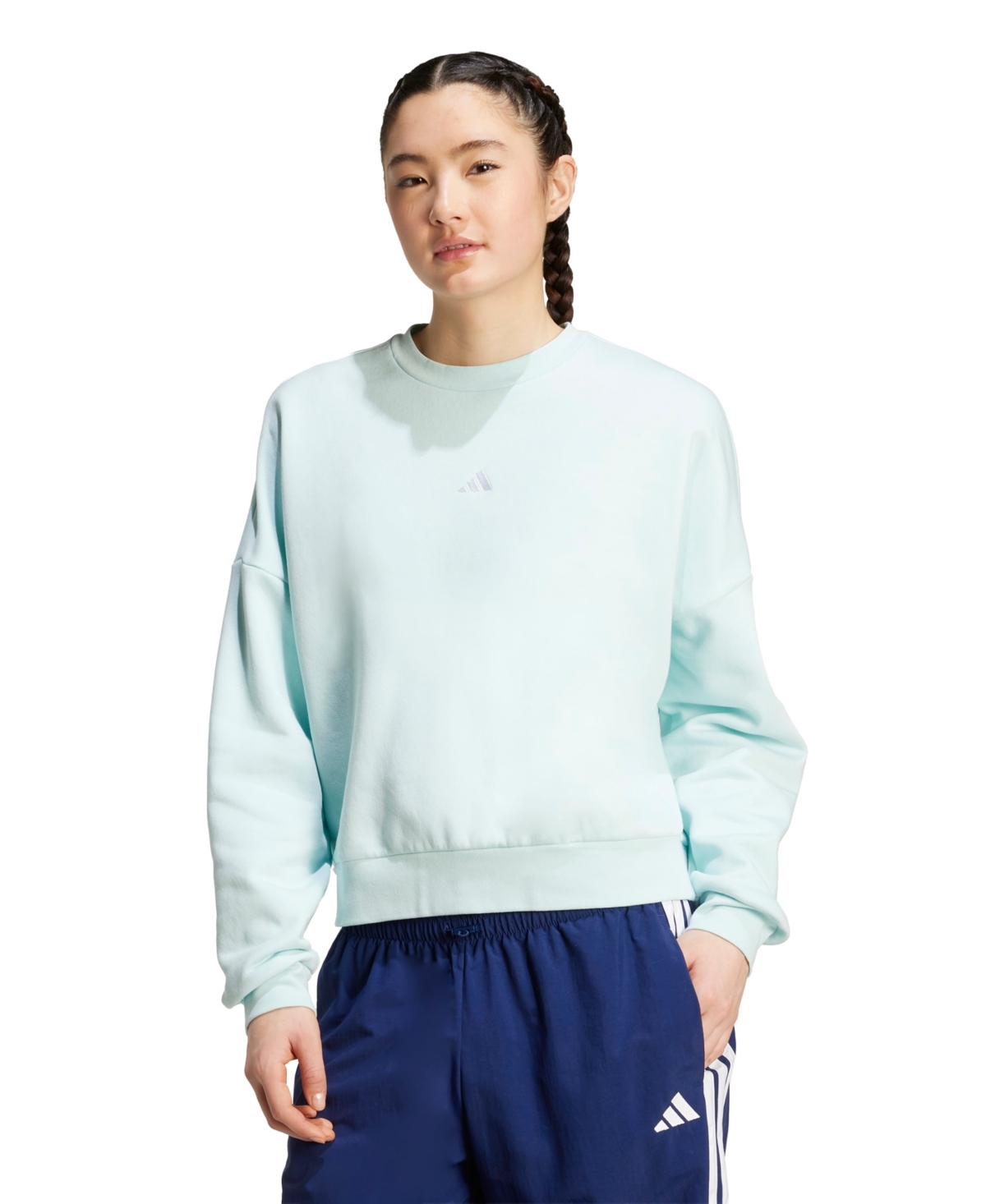 Click here for adidas Womens Essentials Crewneck Small-Logo Sweat... prices