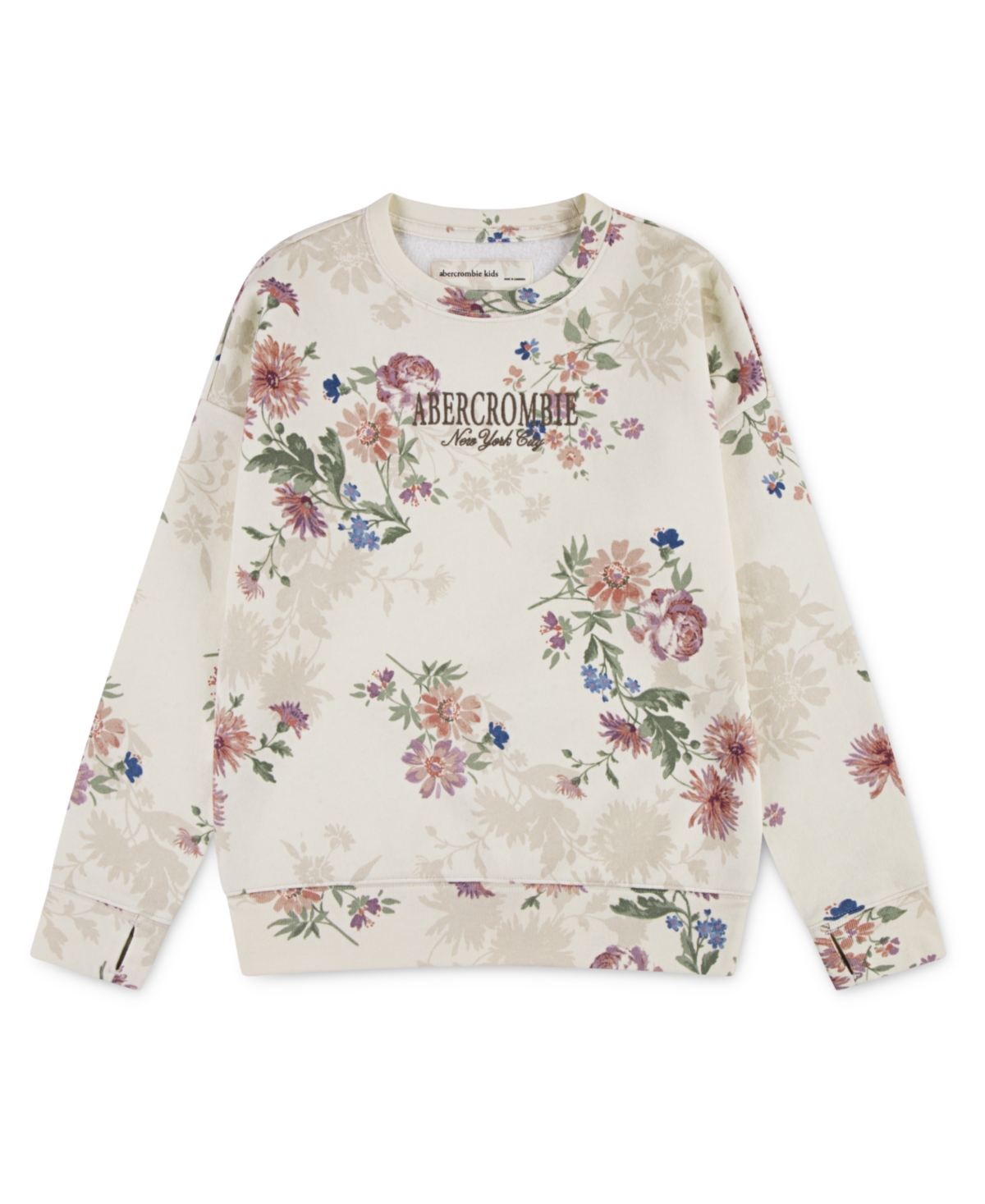 Click here for abercrombie kids Little and Big Girls Floral Crewn... prices
