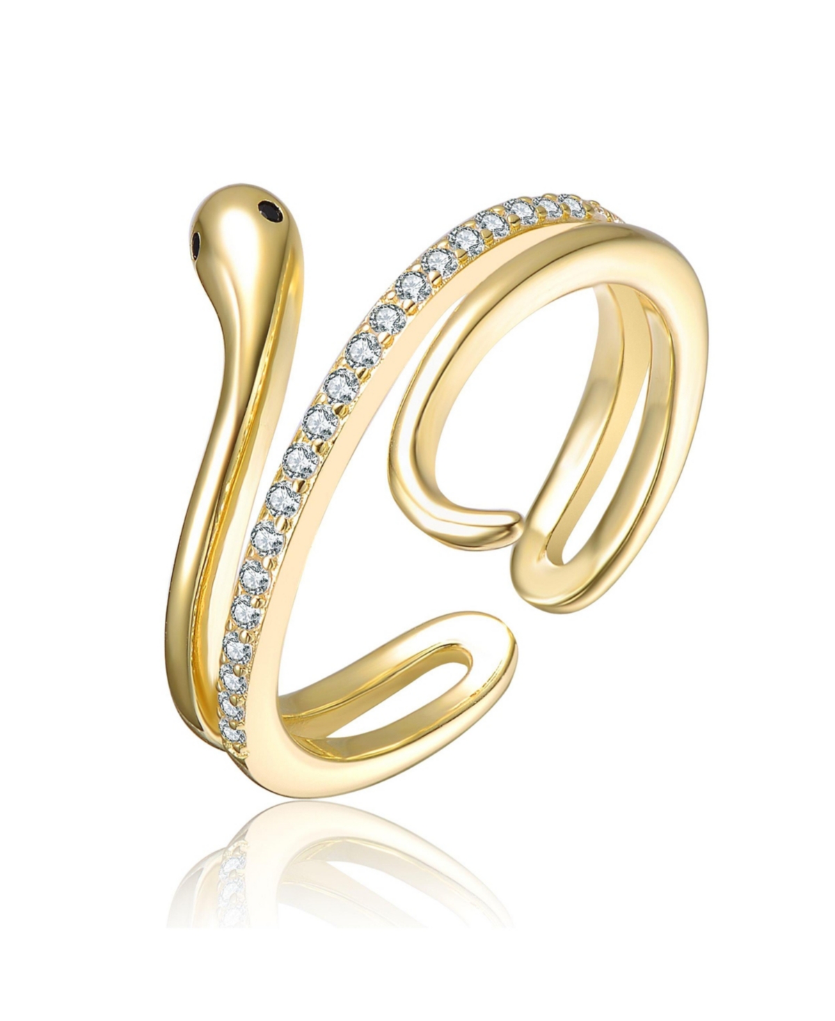 Click here for 14K Gold Plated with Clear Cubic Zirconia Serpent... prices