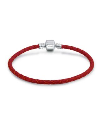 Click here for Bling Jewelry Red Weave Braided Leather Starter Ch... prices