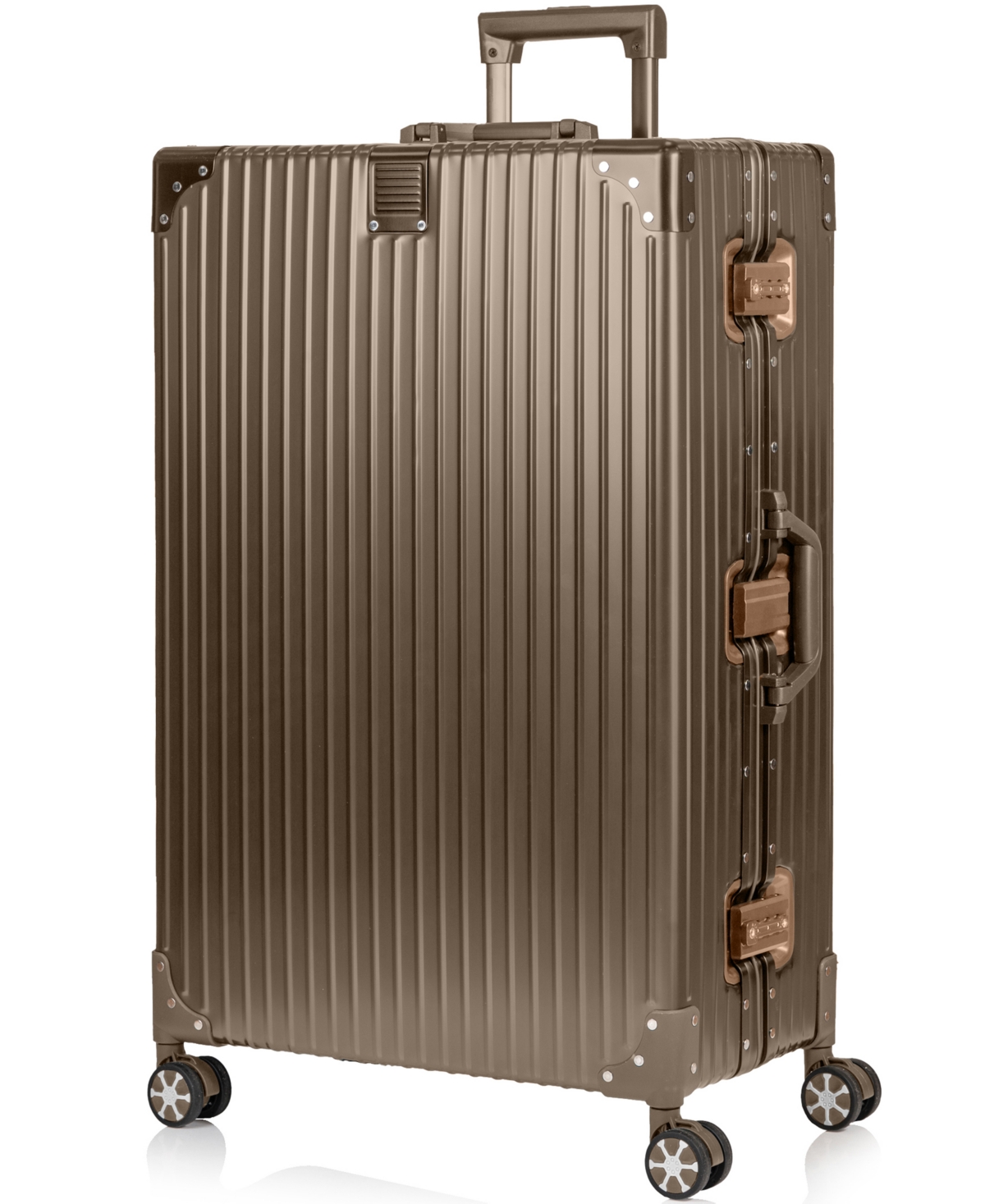 Click here for Champs 31 Elite Hardside Check-in Luggage - Titani... prices