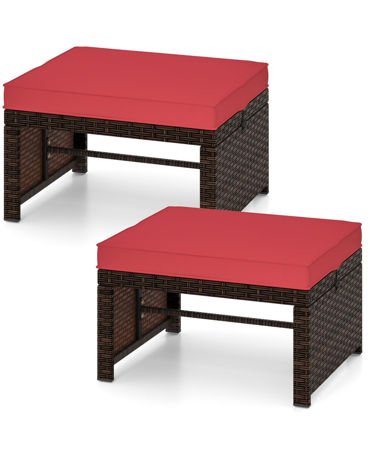 Click here for Multipurpose Outdoor 2 Pieces Patio Pe Rattan Otto... prices