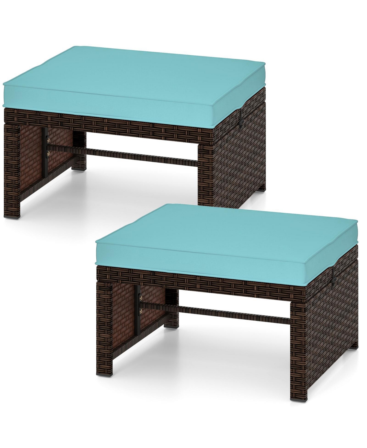 Click here for Multipurpose Outdoor 2 Pieces Patio Pe Rattan Otto... prices
