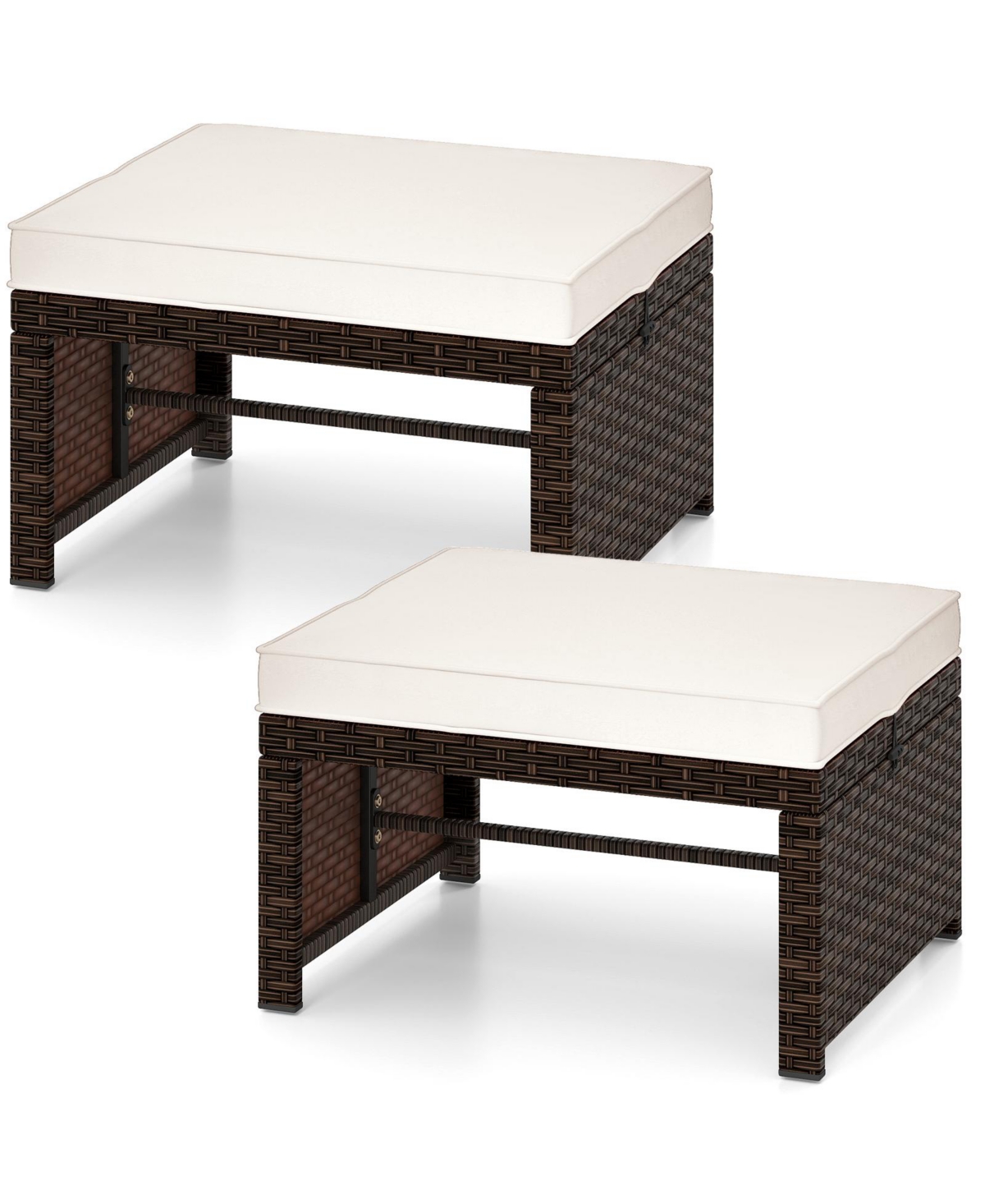 Click here for Multipurpose Outdoor 2 Pieces Patio Pe Rattan Otto... prices