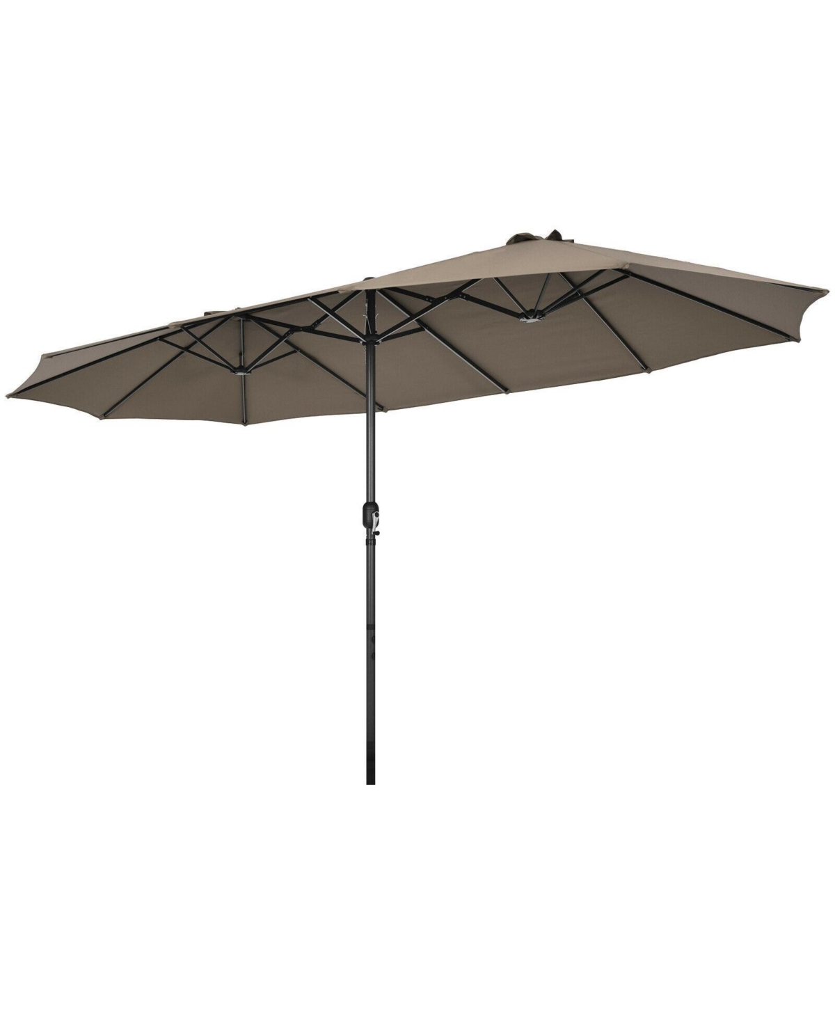 Click here for Patio Double-Sided Umbrella with Hand-Crank for Ea... prices