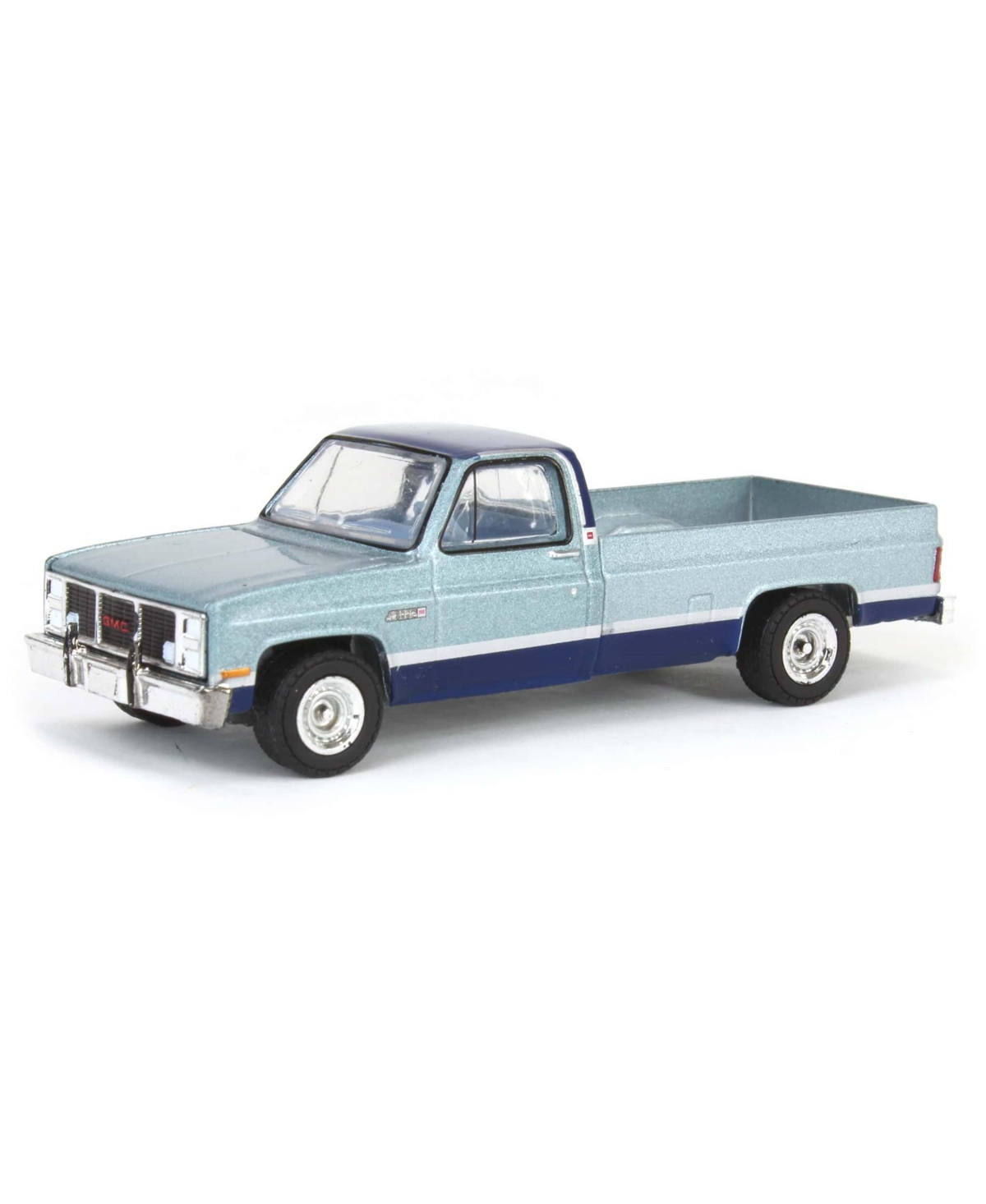 Click here for 1/64 1985 Gmc Sierra Classic K2500  Silver & Blue... prices