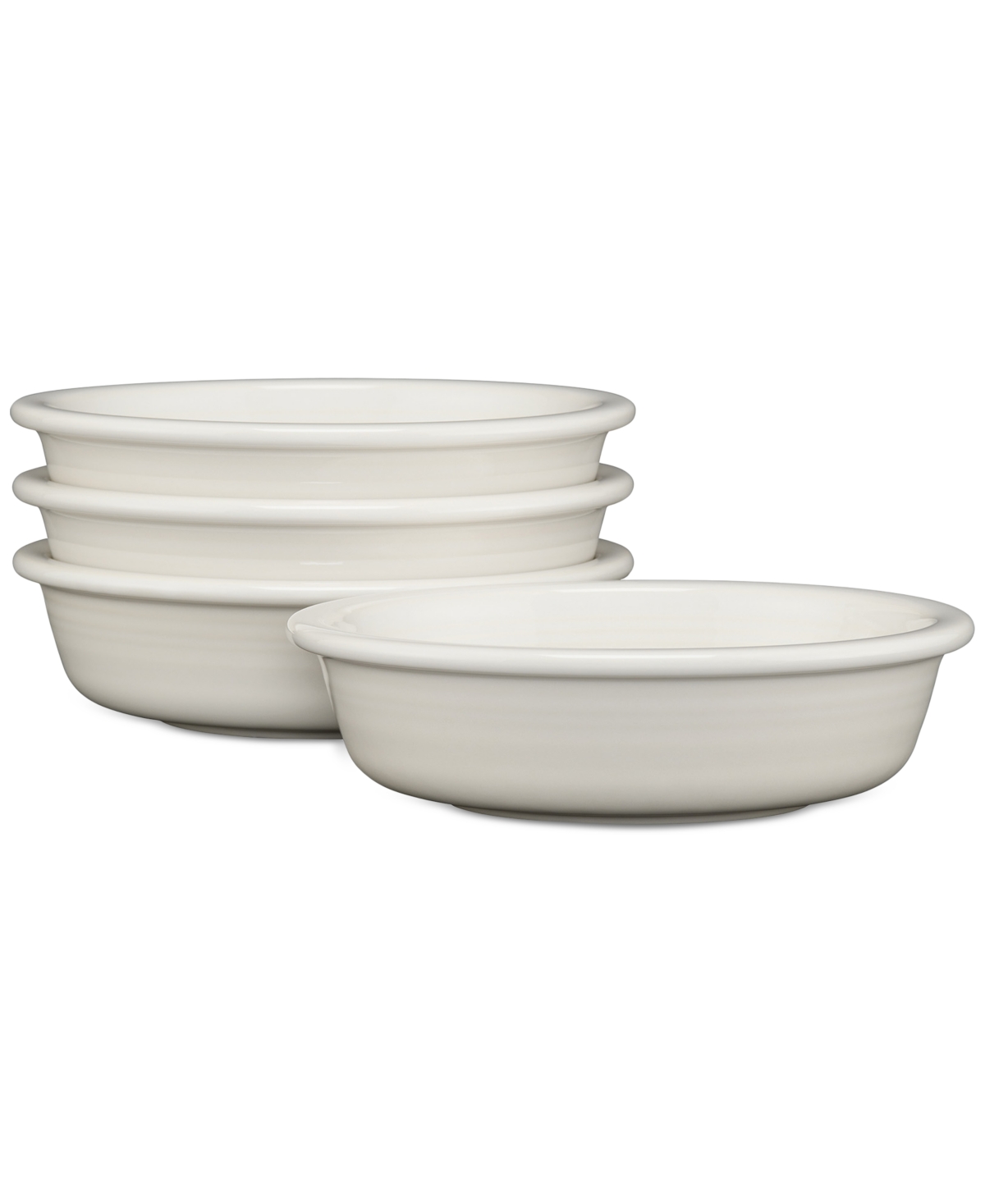 Click here for Fiesta White Classic Rim Cereal Bowls  Set of 4 -... prices
