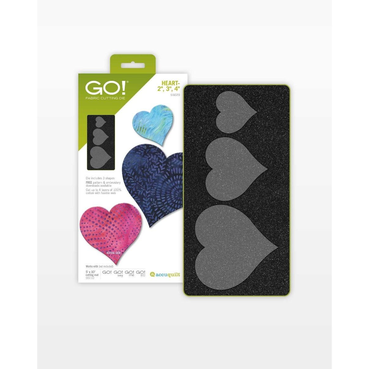 Click here for Accuquilt Go! Heart-2"  3"  4" Die... prices