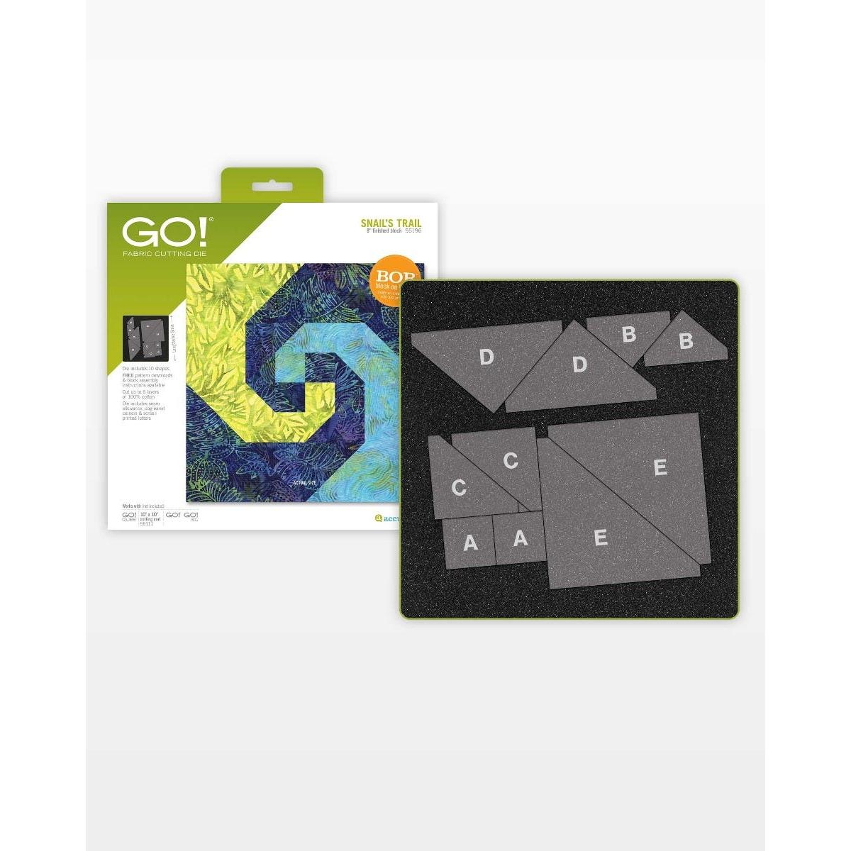 Click here for Accuquilt Go! Snail s Trail-8" Finished Die prices