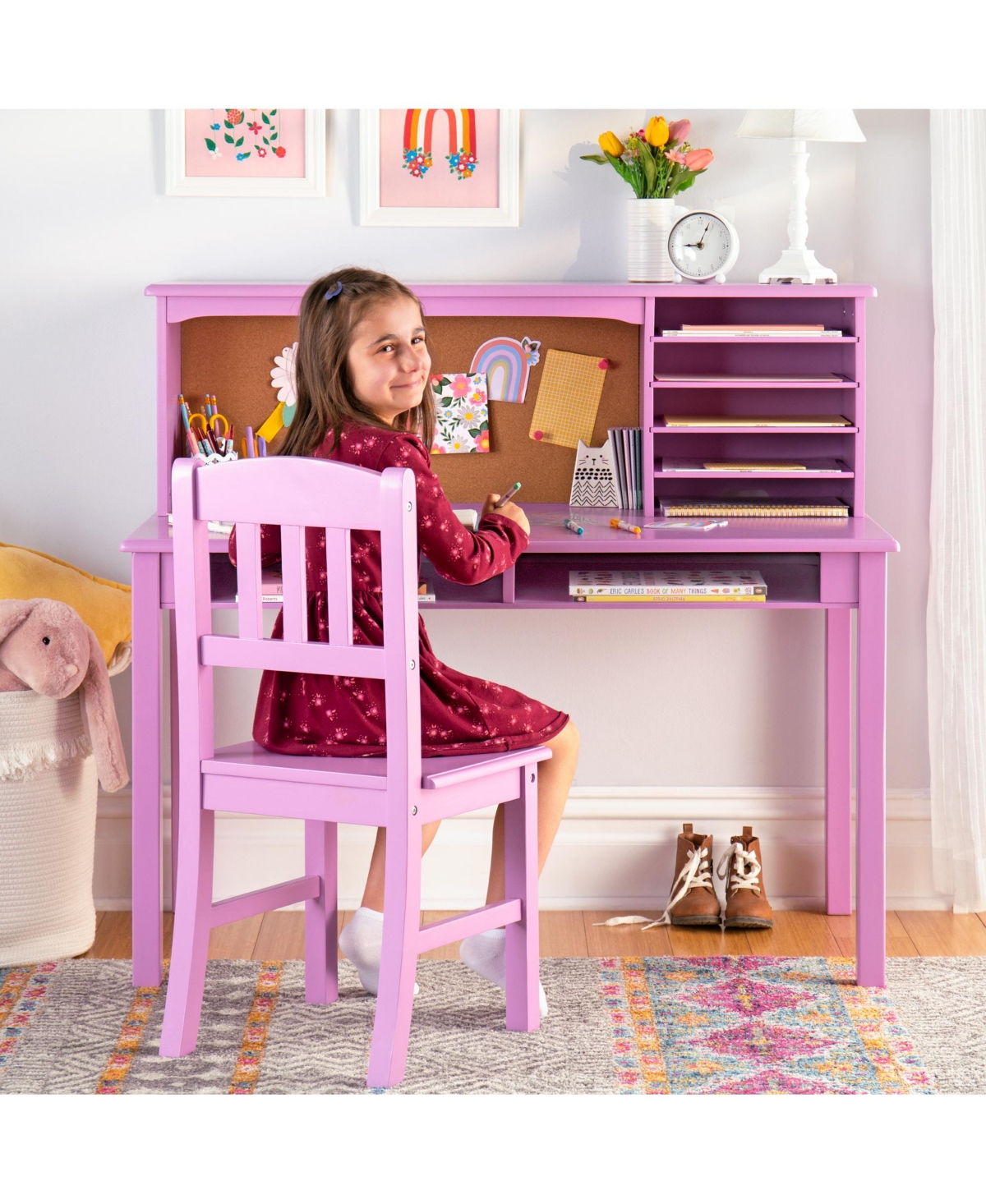 Click here for Guidecraft Kids Media Desk with Hutch and Chair Se... prices