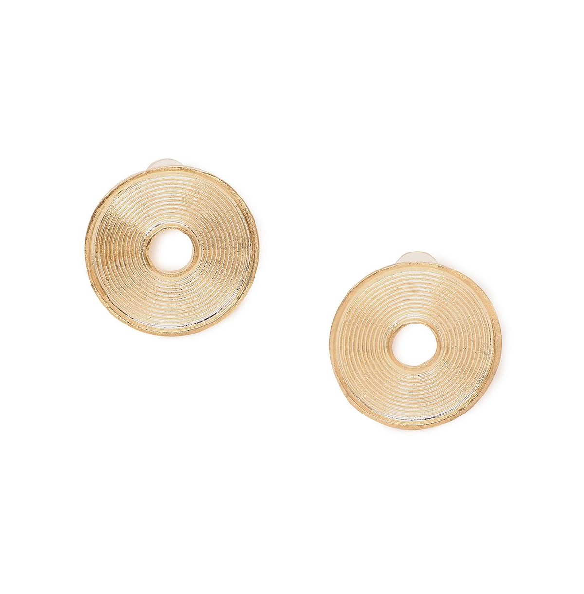 Click here for Sohi Womens Circular Drop Earrings - Gold prices