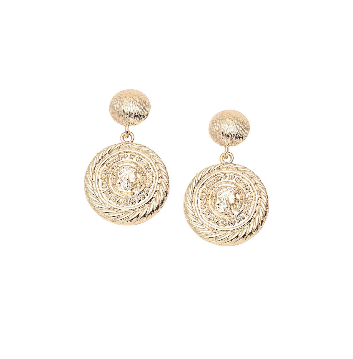 Click here for Sohi Womens Silver Rope Drop Earrings - Gold prices