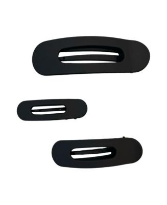 Mixed Size Flat Lay Clip Set - Black - Macy's