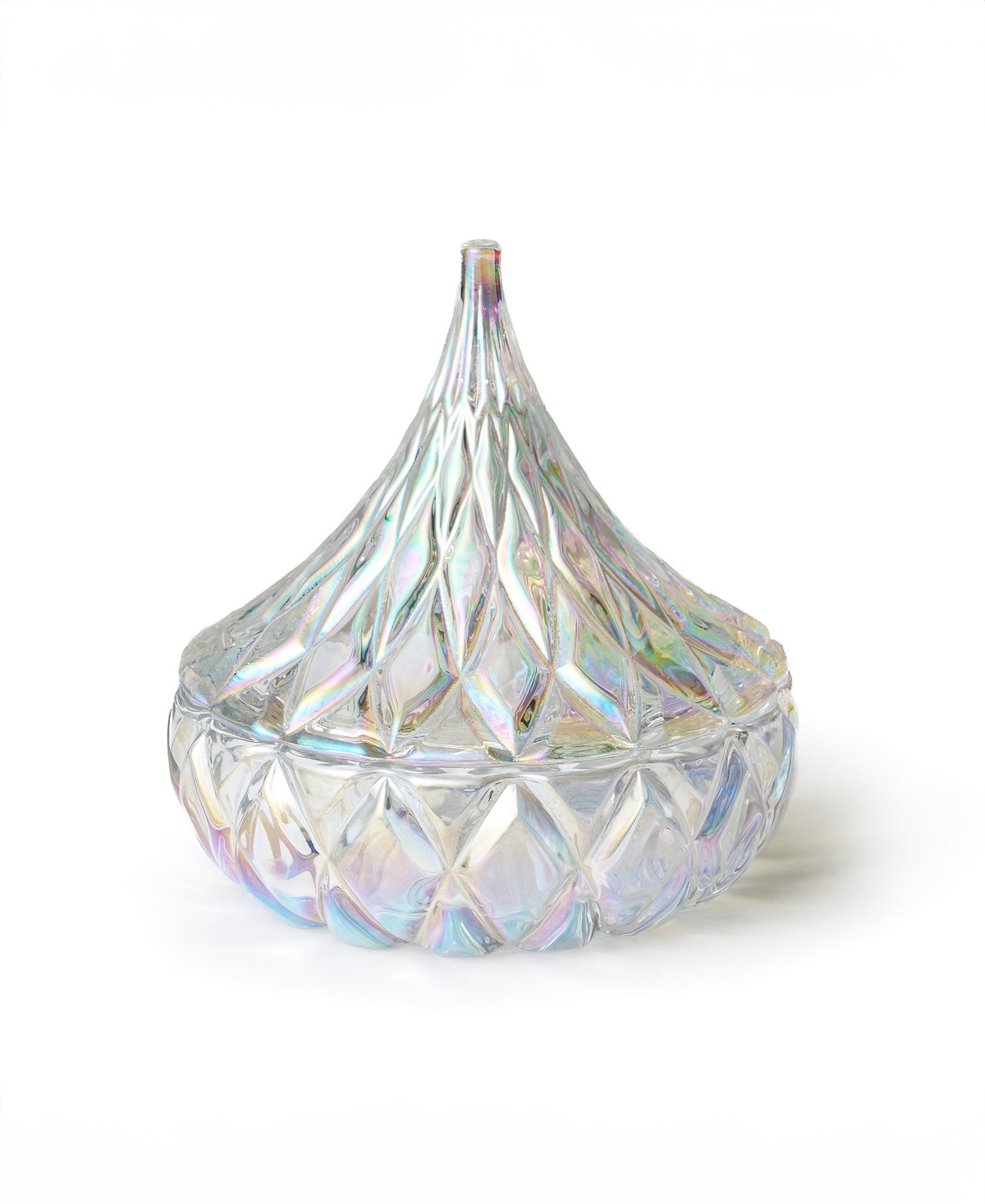 Click here for Godinger Candy Dish  Iridescent Hersheys Kiss - Cl... prices