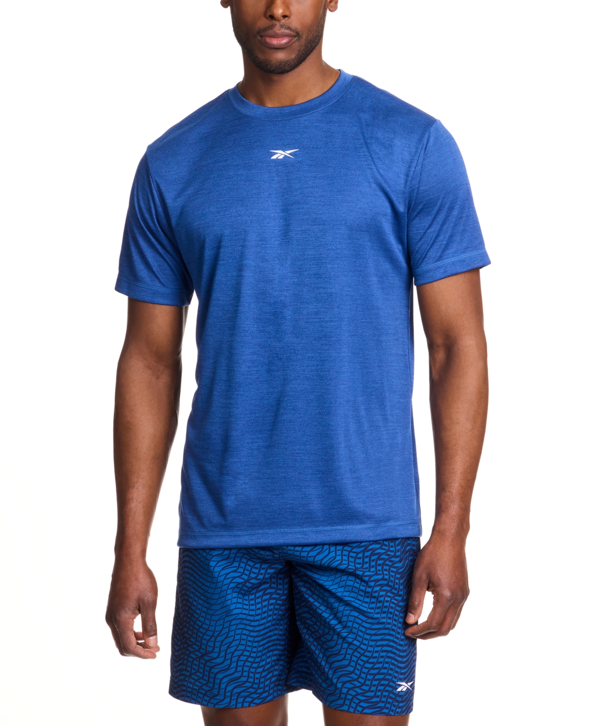 Click here for Reebok Mens Tech Regular-Fit Logo T-Shirt - Twilit... prices