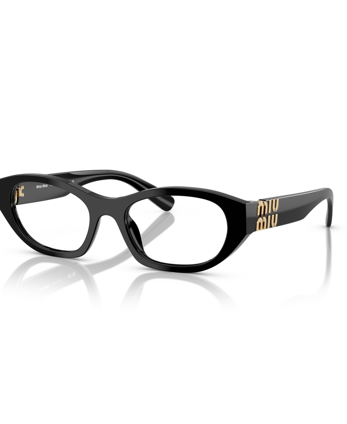 Click here for Miu Miu Womens Irregular Eyeglasses  Mu 03WVF - Bl... prices