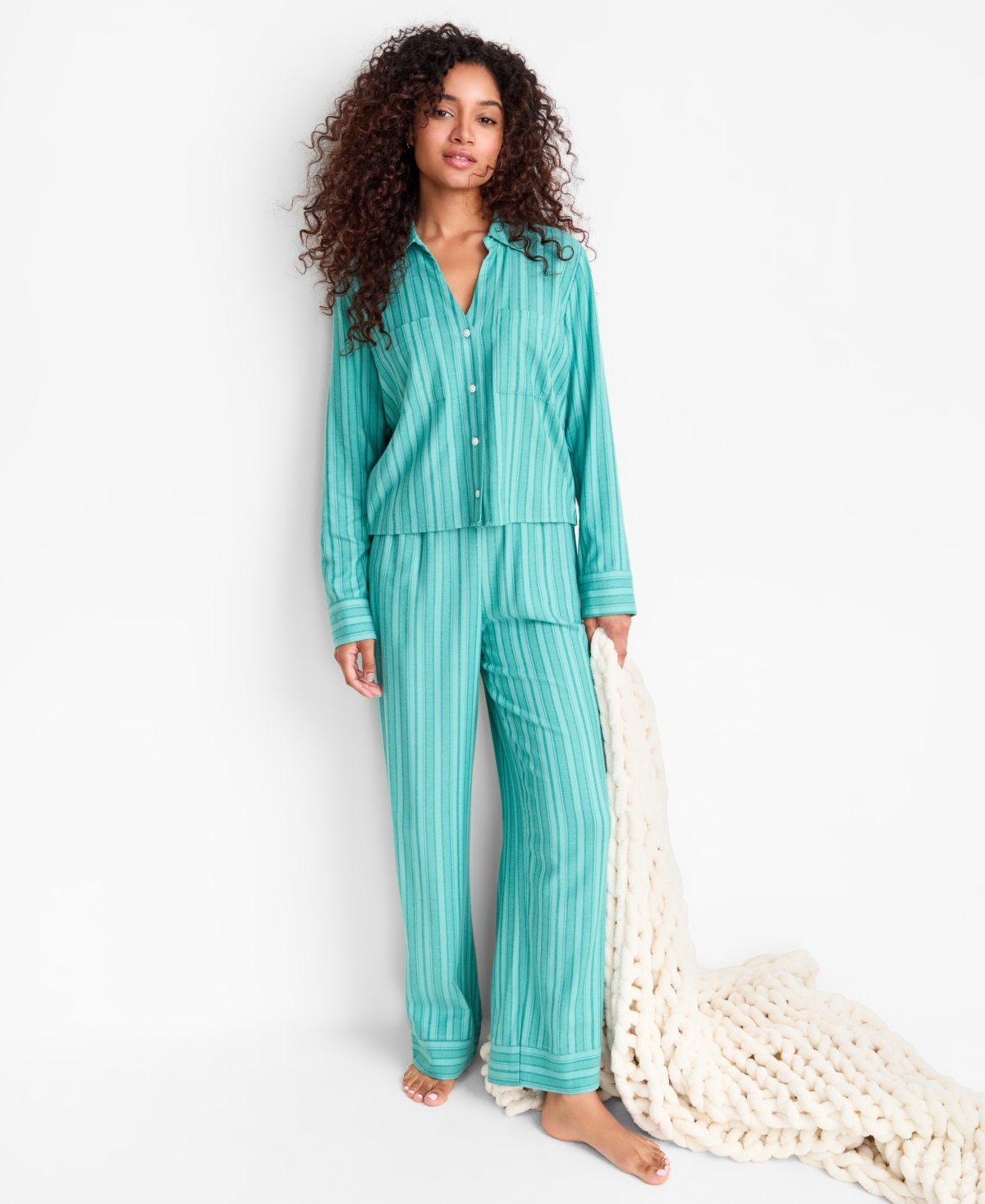 Click here for State of Day Womens Flannel Pajama Set  Macys Excl... prices