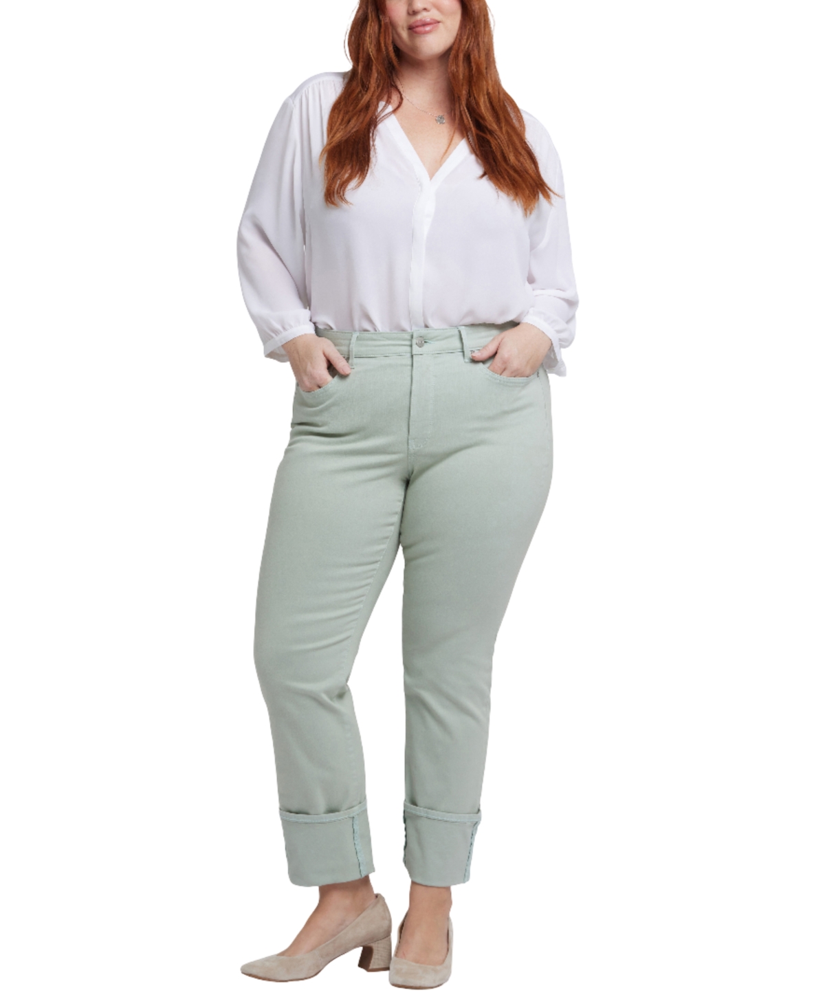 Click here for Nydj Plus Size Marilyn Straight Pull On Jeans - To... prices